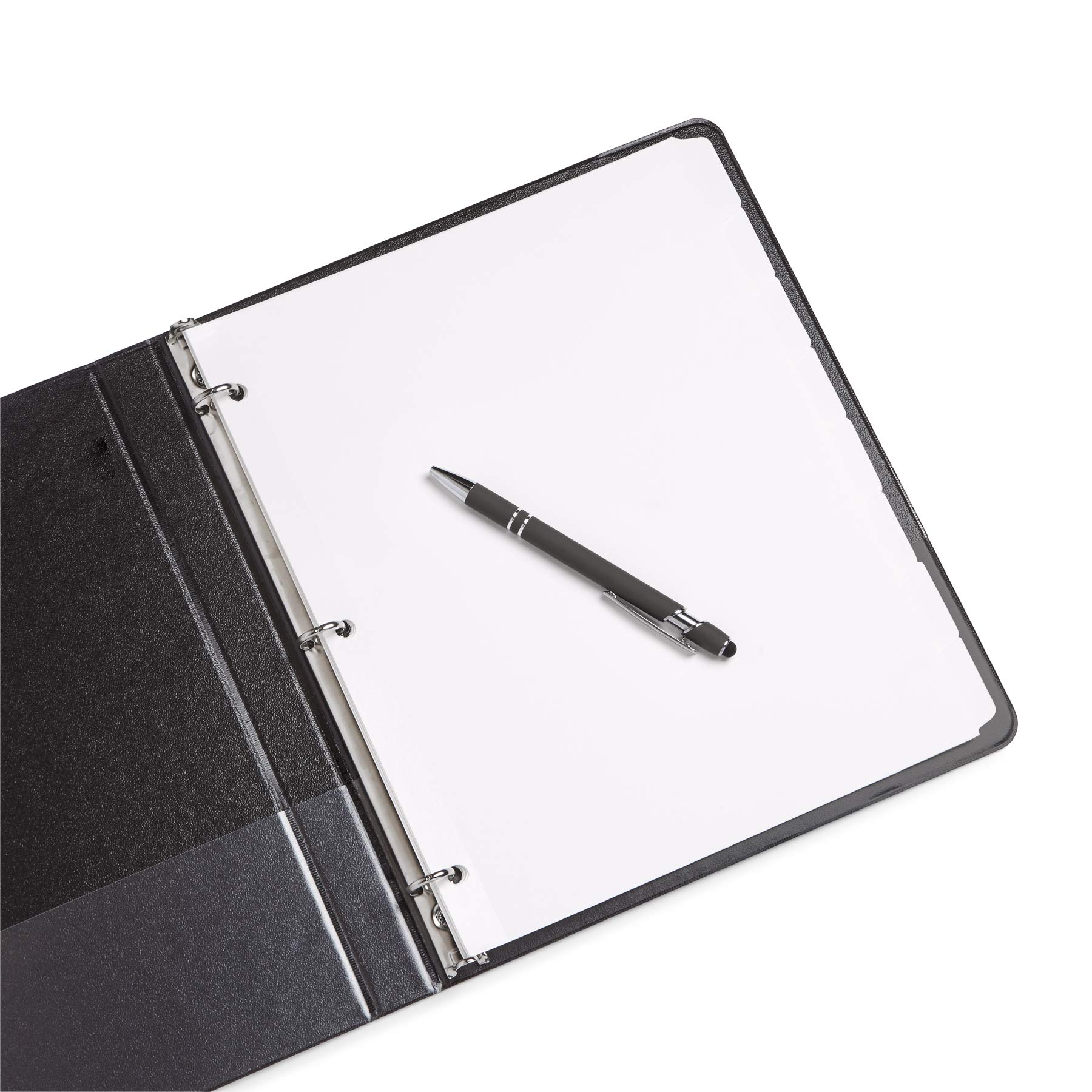 Blue Summit Supplies 3 Ring Binder Dividers with Reinforced Edge, 1/8 Cut Tabs, Letter Size, 3 Hole Punch Section Index Dividers for Binders, White, 96 Pack