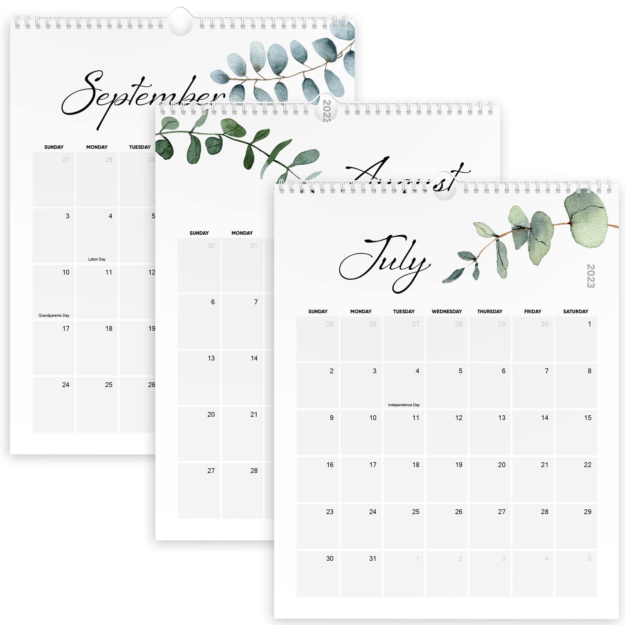 Aesthetic 2023 Vertical Greenery Wall Calendar - Runs Until July 2024 - The Perfect Monthly Calendar for Easy Planning