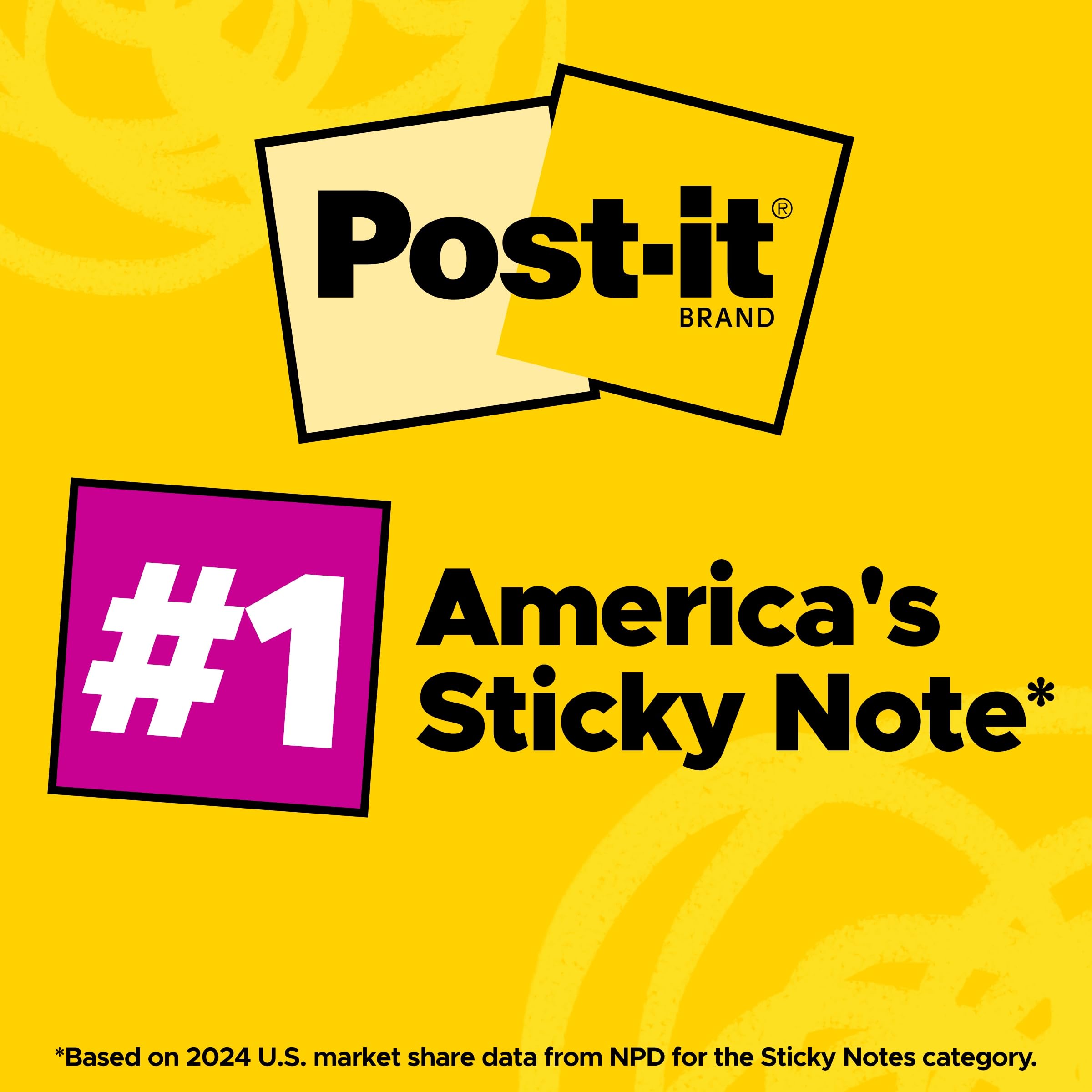 Post-it Mini Notes, 1.5x2 in, 24 Pads, America's #1 Favorite Sticky Notes, Poptimistic Collection, Bright Colors (Magenta, Pink, Blue, Green), Clean Removal, Recyclable (653-24ANVAD)