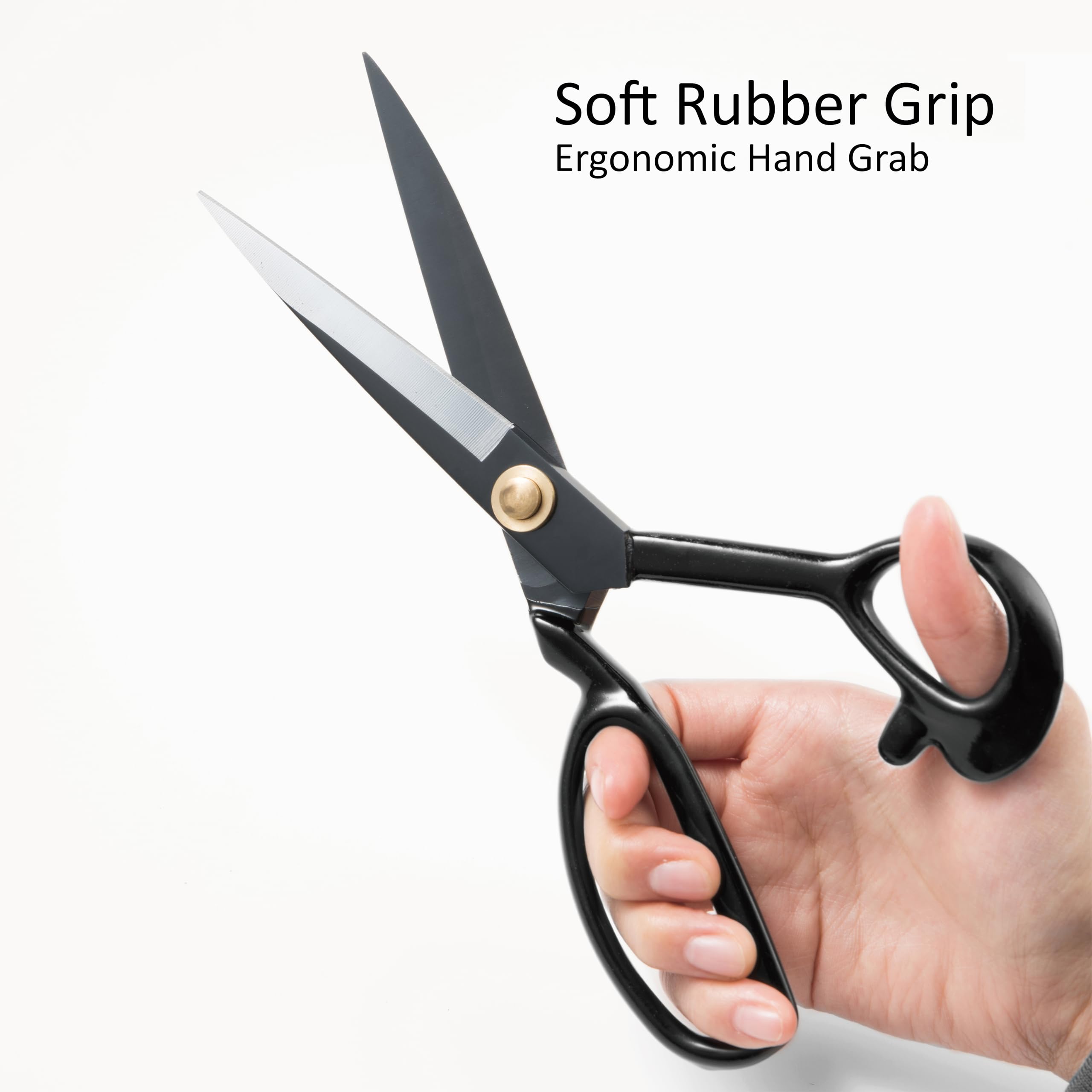 Fabric Scissors Professional 10 inch Heavy Duty Scissors for Leather Sewing shears for Tailoring Industrial Strength High Carbon Steel Tailor Shears Sharp for Home Office Artists Dressmakers