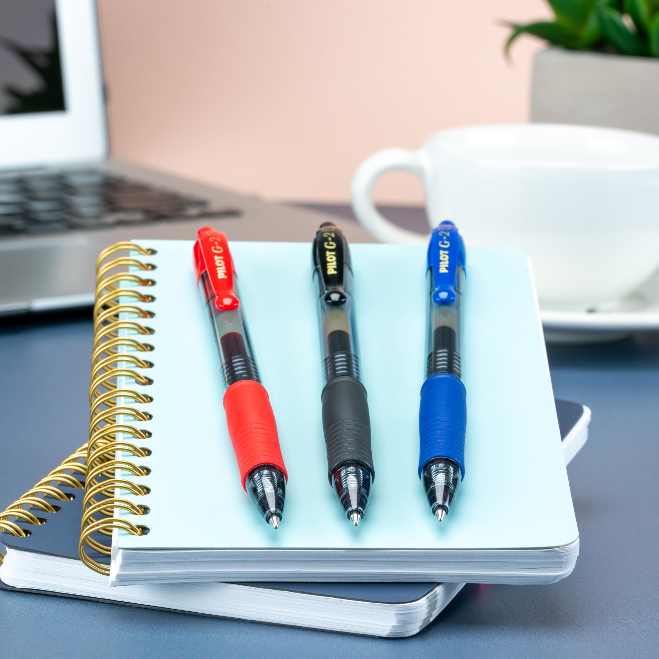 Pilot G2 Premium Retractable Gel-Ink Rolling Ball Pens, Bold Point (1.0mm), Assorted, 10/Pk (11887)
