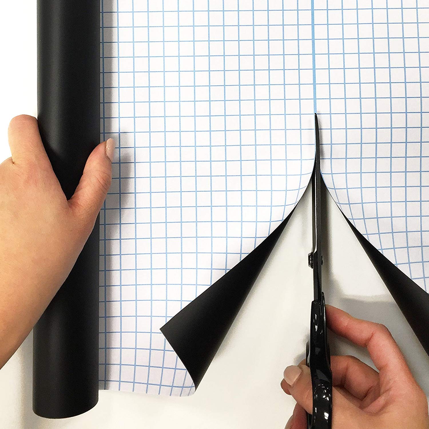 Extra Large Chalkboard Contact Paper 9 Feet roll (108 inches) + (5) Color Chalk Included - by Simple Shapes