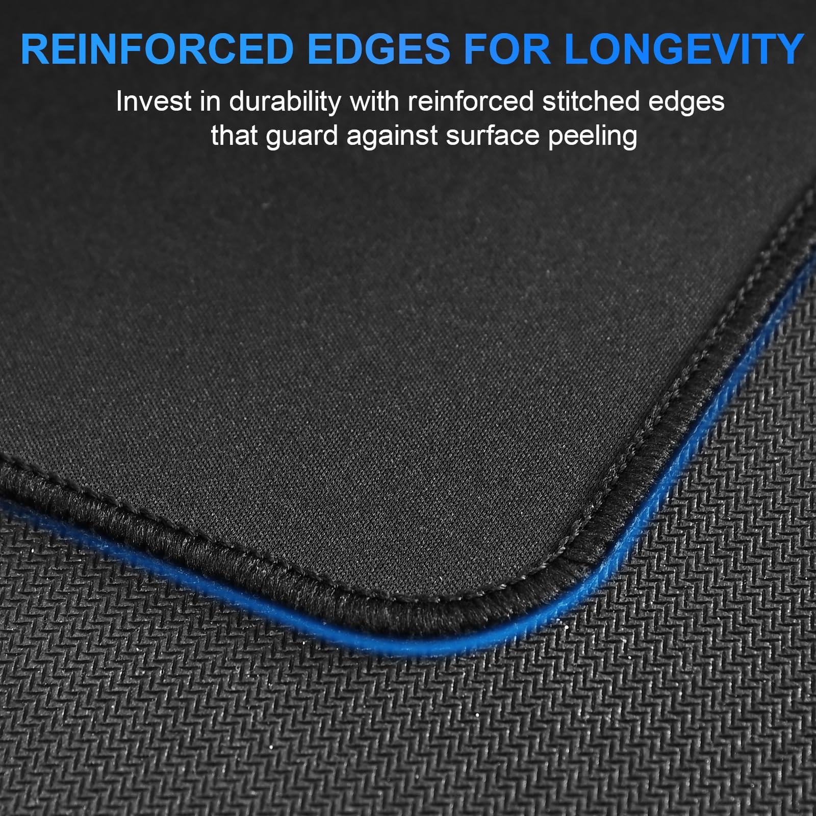 cimetech Gaming Mouse Pad XXL Comfortable Superfine Fiber Desktop Extended Large Mouse Pad Waterproof Keyboard Mat with Non-Slip Base, Smooth Surface for Computer and Desk (25.3✖12.4✖0.04inches)-Black
