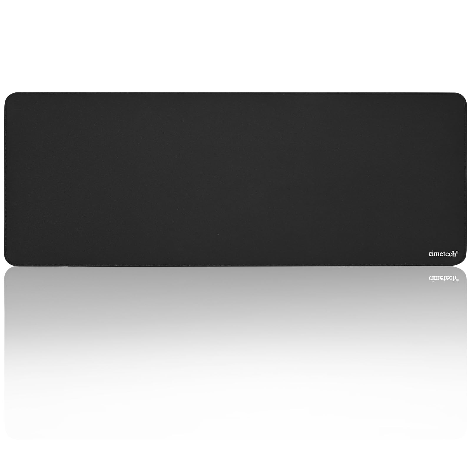 cimetech Gaming Mouse Pad XXL Comfortable Superfine Fiber Desktop Extended Large Mouse Pad Waterproof Keyboard Mat with Non-Slip Base, Smooth Surface for Computer and Desk (25.3✖12.4✖0.04inches)-Black