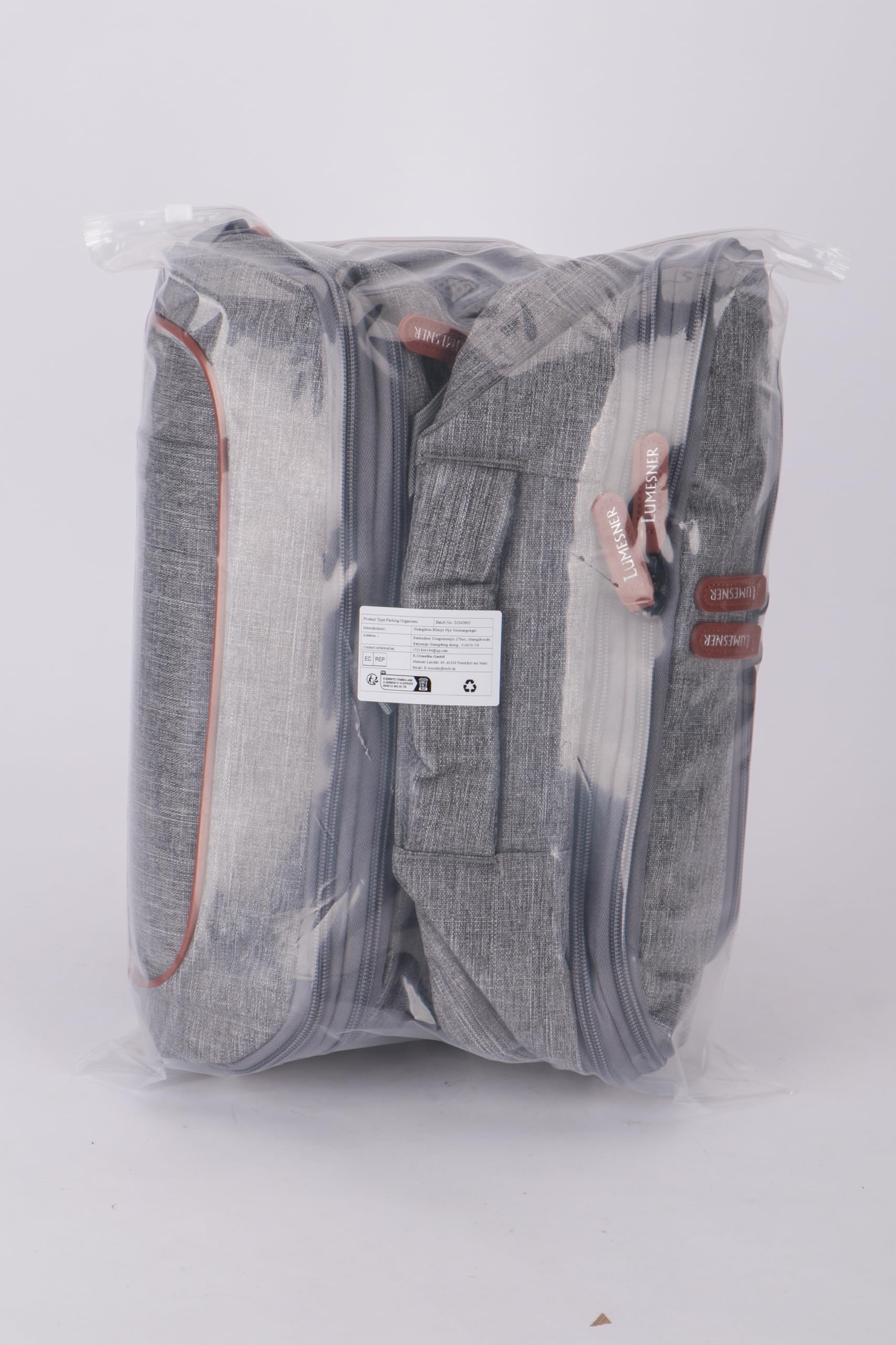 Carry on Backpack, Extra Large 40L Flight Approved Travel Backpack for Men & Women,Expandable Large Suitcase Backpacks With 4 Packing Cubes,Water Resistant Luggage Daypack Business Weekender Bag,Grey