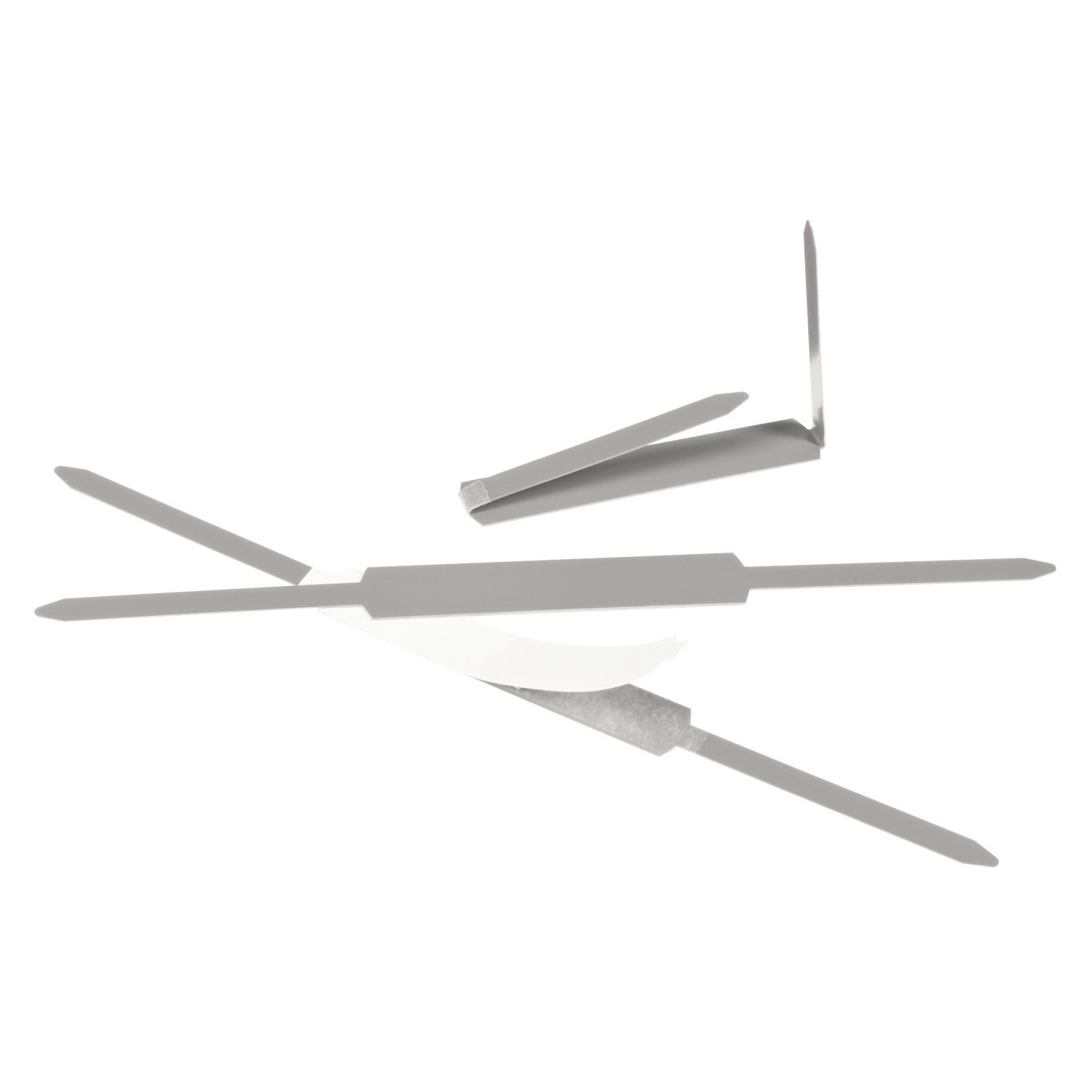 ACCO Self-Adhesive Fasteners, 2" Capacity, Economy, 100 Fasteners/Box (70020), Silver (A7070020)
