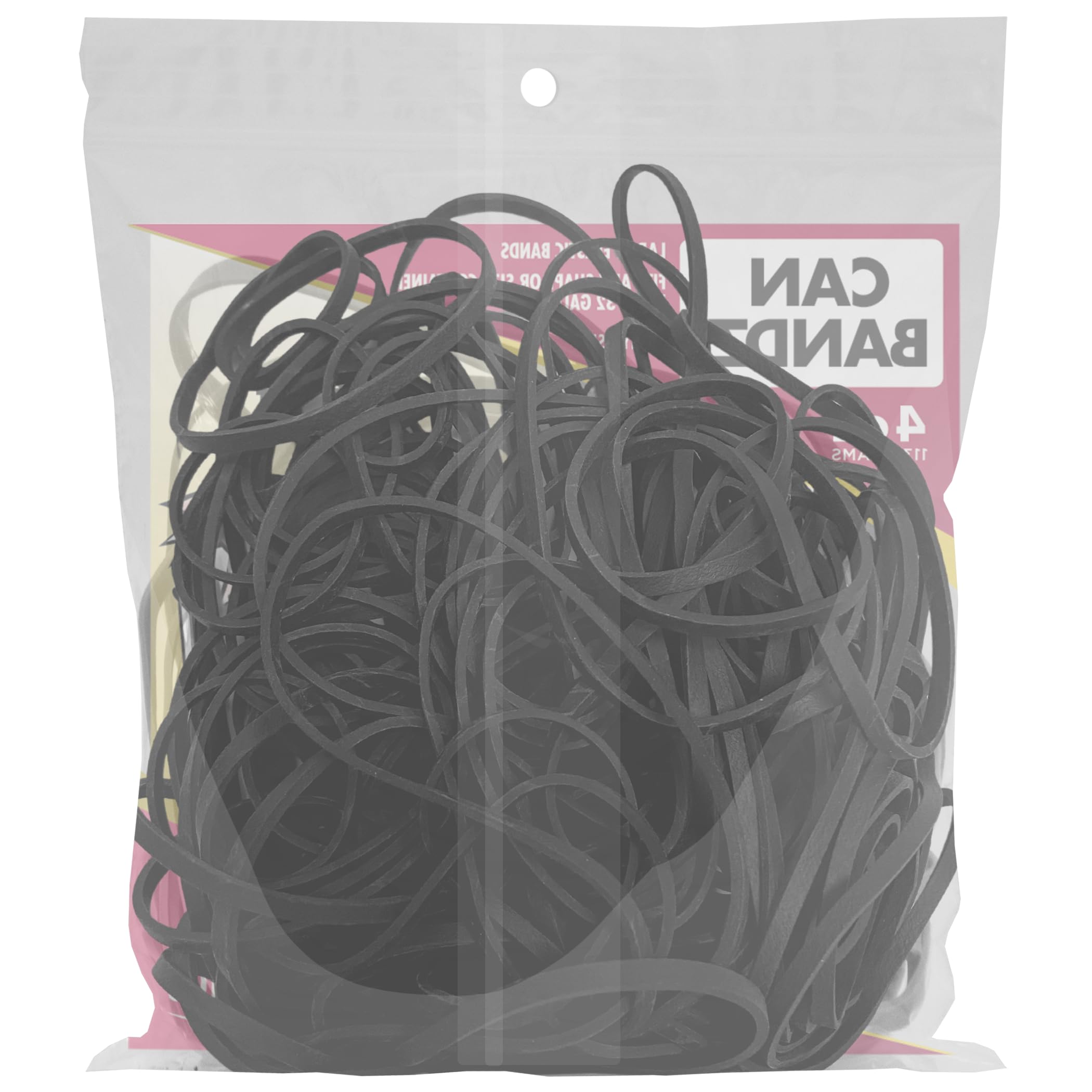 Alliance Rubber Company Inc. Can Bands 7-Inchx.12-Inch 50 Bands Black 07810, Black, 50-Count