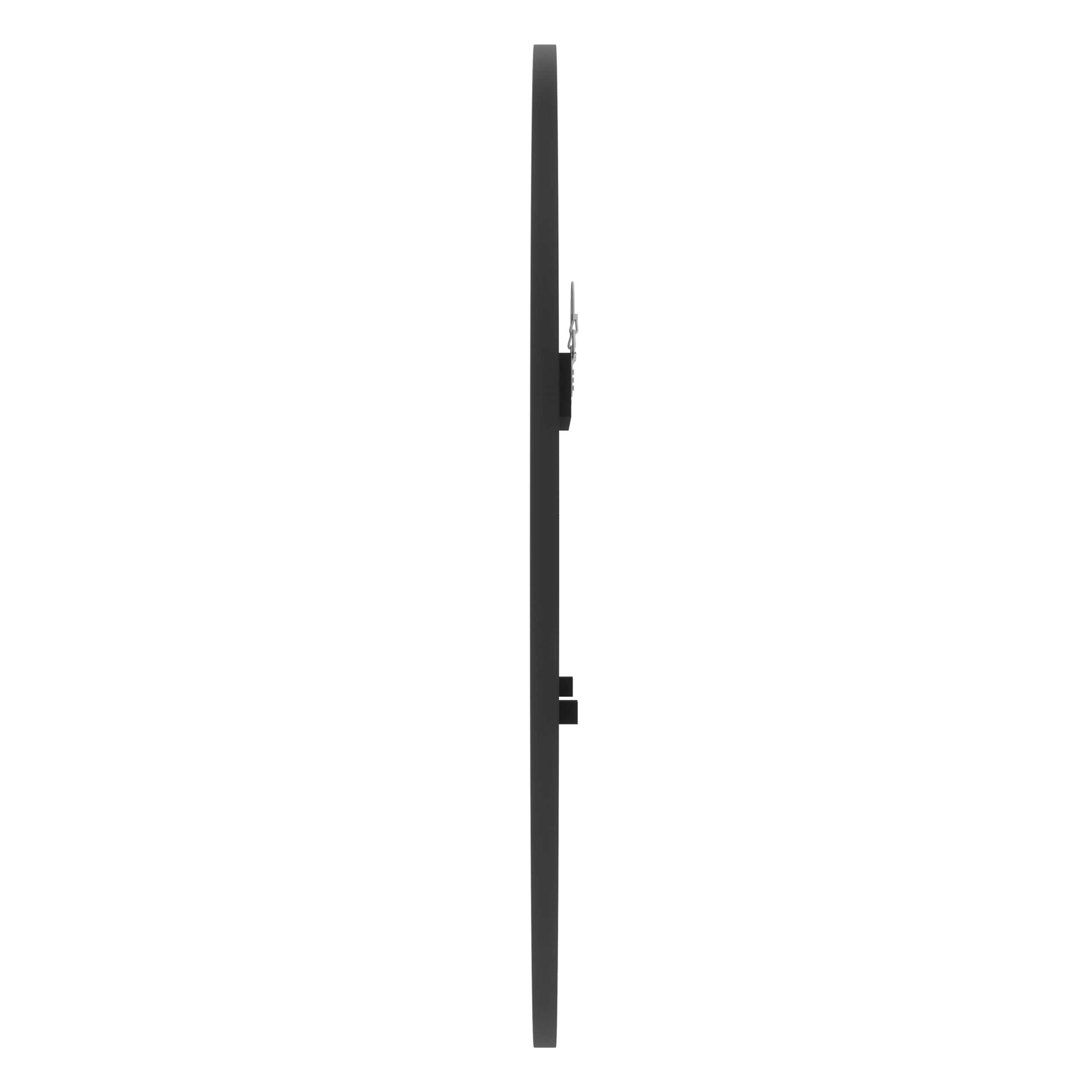 Umbra Hub 37” Round Wall Mirror with Rubber Frame, Modern Decor for Entryways, Washrooms, Living Rooms Inch, Black