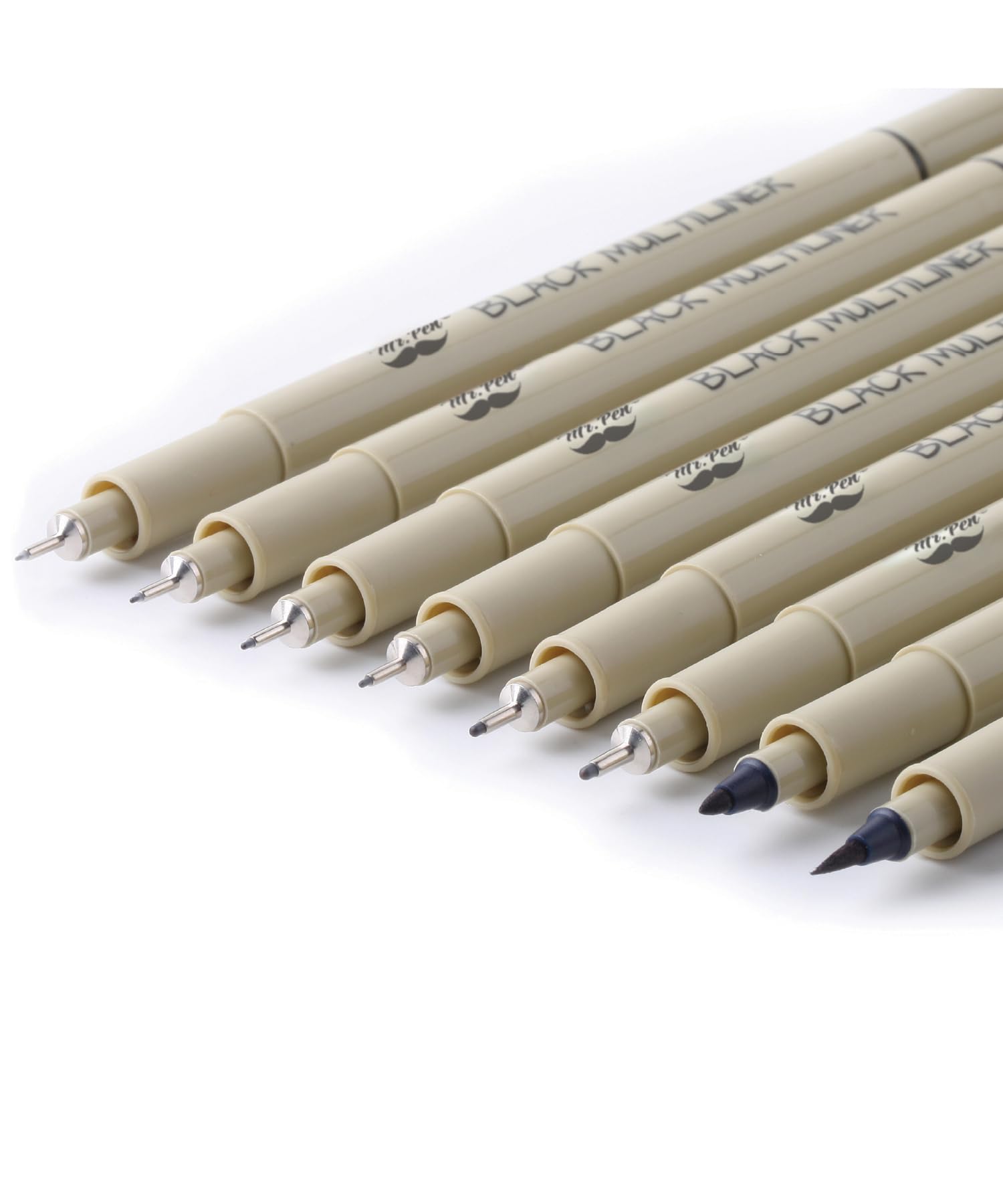 Mr. Pen- Drawing Pens, Black Multiliner, 8 Pack, Anime Pens, Sketch Pens, Micro Pen, Drawing Pens for Artists, Fineliner Pens, Art Pens, Inking Pens, Line Art Pens, Bible Journaling Pens, Fine Point