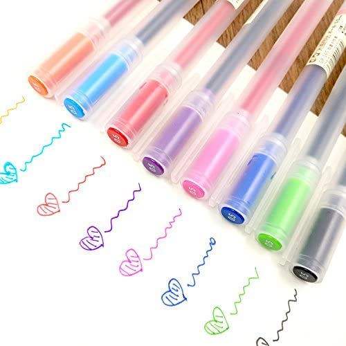 Premium Gel Ink Pen Fine Point Pens Ballpoint Pen 0.5mm for Japanese Office School Stationery Supply 12 Packs
