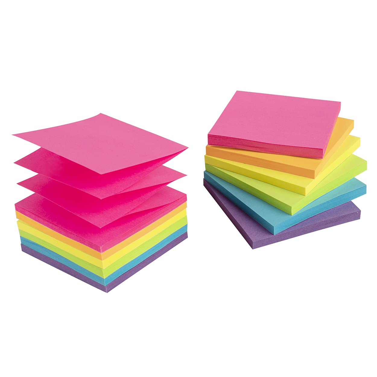 Pop-up Sticky Notes,3x3 in,12 Pads,Bright Colors Super Sticking Power Memo Pads, 6 Colors, Strong Adhesive