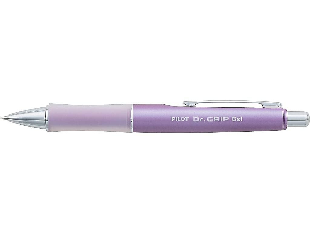 Pilot 36273 Dr. Grip Roller Ball Retractable Gel Pen, Fine, Metallic Mauve Barrell-Black