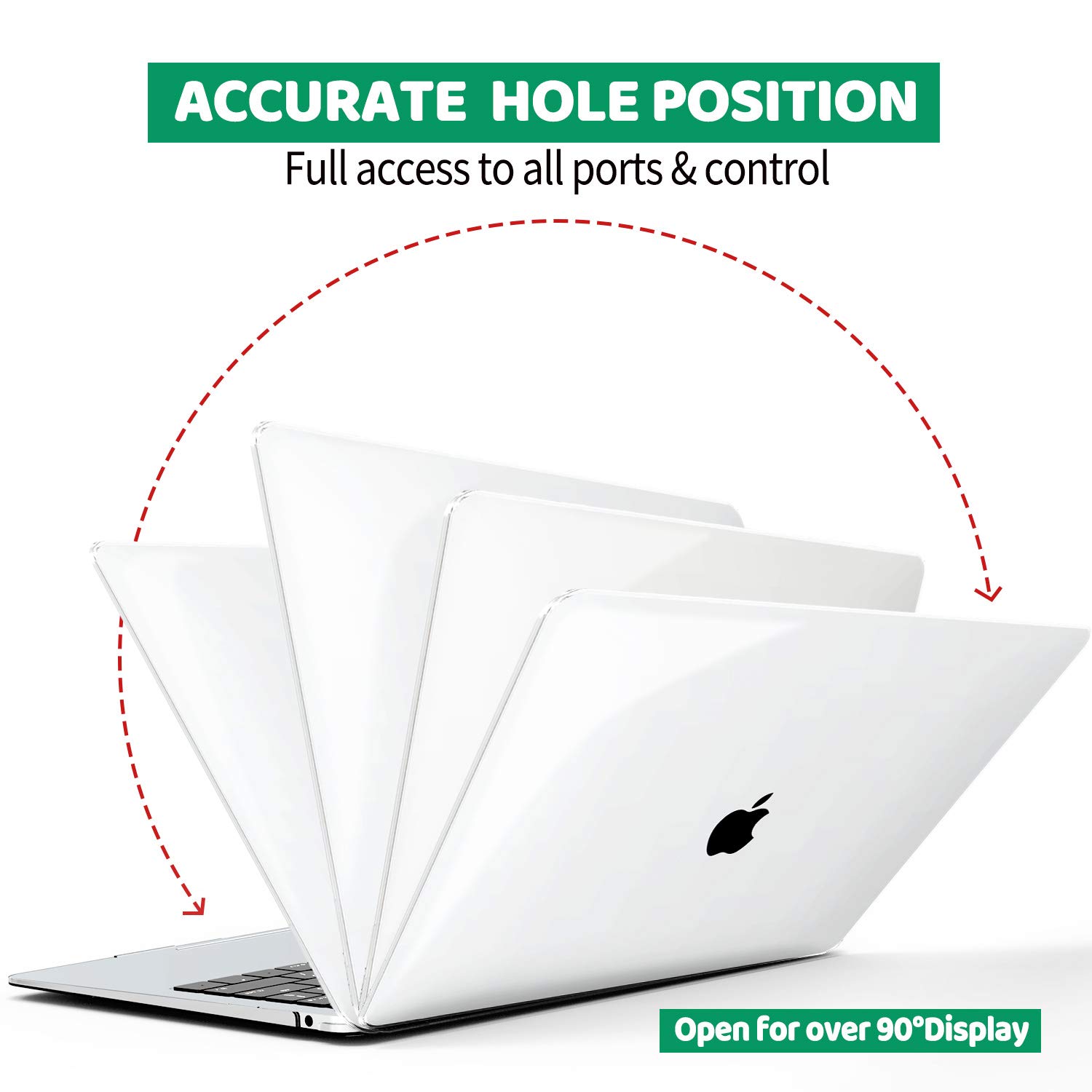 Anban Compatible with MacBook Pro 13 inch Case M2 2022, 2021 2020 2019 2018 2017 M1 A2338 A2251 A2289 A2159 A1989 A1708 A1706 Touch Bar, Clear Plastic Hard Shell Case +Keyboard Cover +Screen Protector