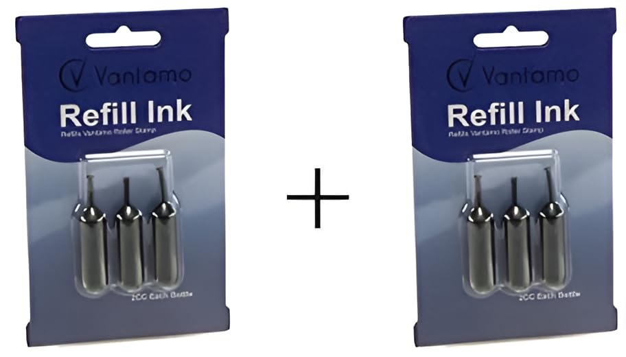 Vantamo Identity Theft Protection Roller Stamps - Refills (6 Refills, Ink Refill)
