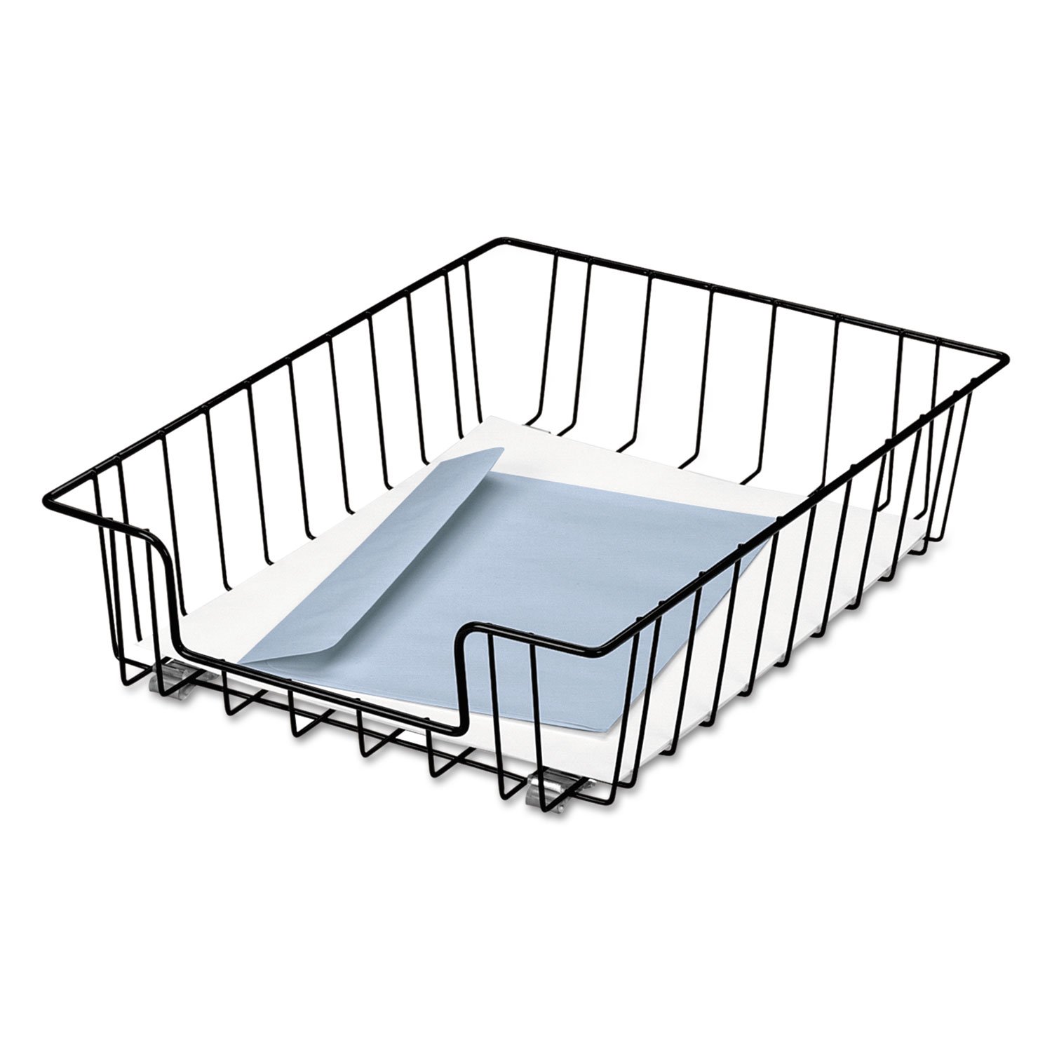 Fellowes 60112 Workstation Letter Desk Tray Organizer, Wire, Black