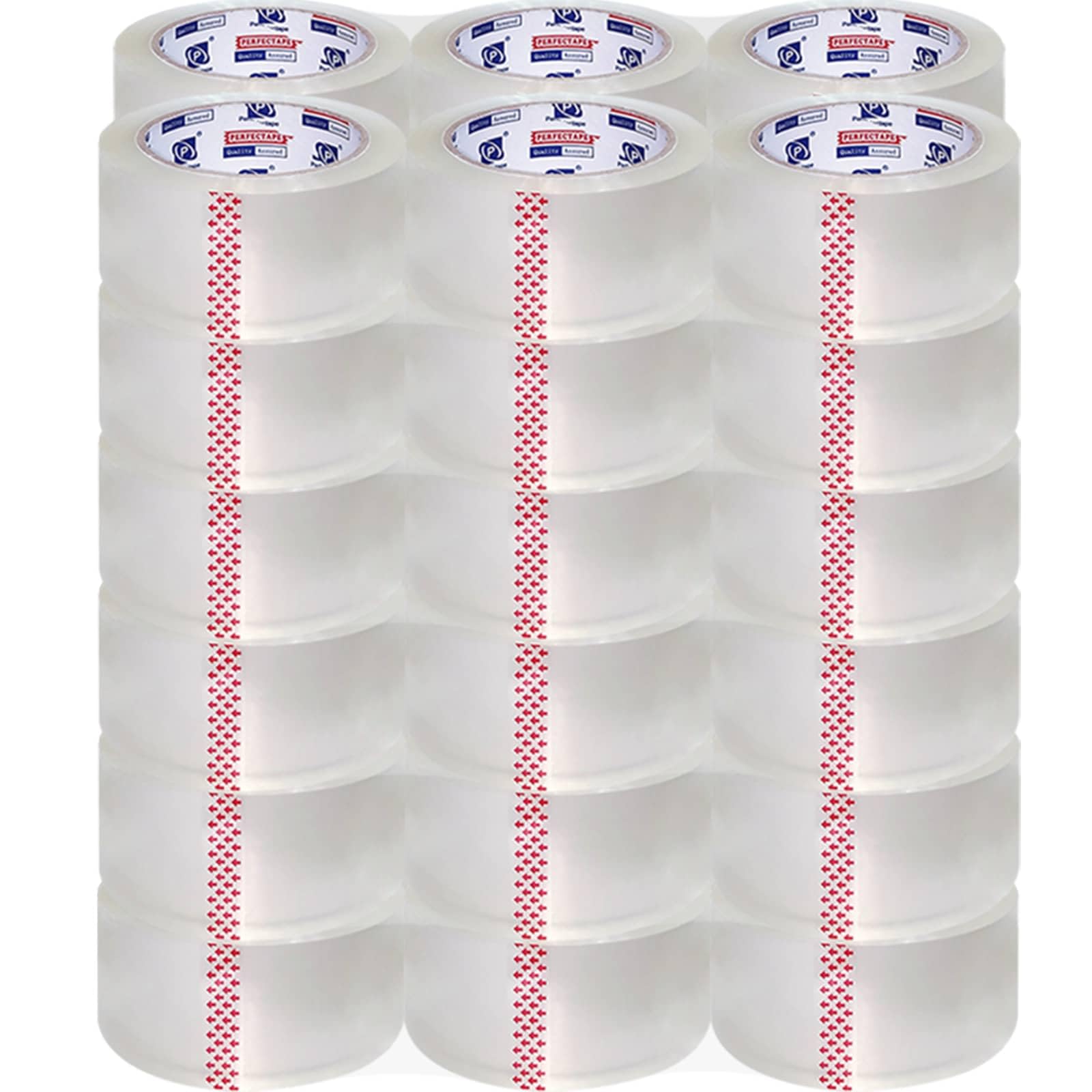 PERFECTAPE Heavy Duty Packing Tape 36 Rolls, Total 2160Y, Clear, 2.7 mil, 1.88 inch x 60 Yards, Ultra Strong, Refill for Packaging and Shipping