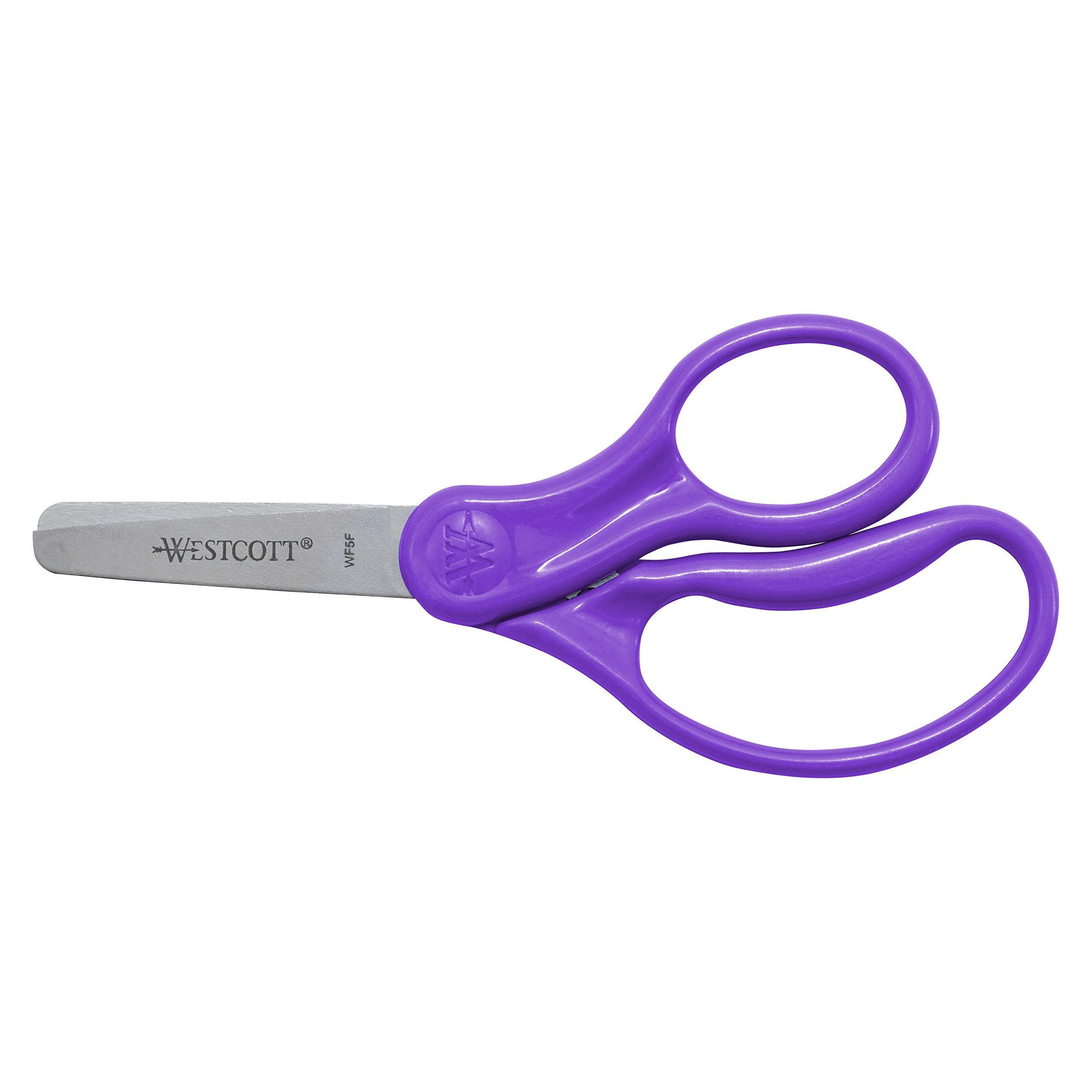 Westcott 16454 Right- and Left-Handed Scissors, Kids' Scissors, Ages 4-8, 5-Inch Blunt Tip, Assorted, 6 Pack