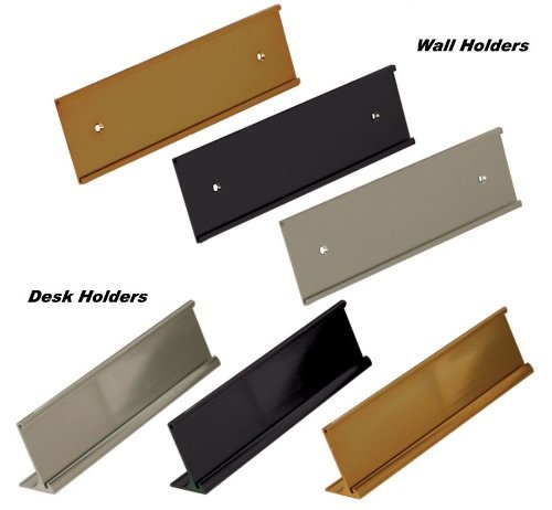 Lasercrafting Personalized Office Name Plate With Optional Wall or Desk Holder - 2x8 - CUSTOMIZE. Choose from a variety of colors and fonts to match your style. Great gift idea.