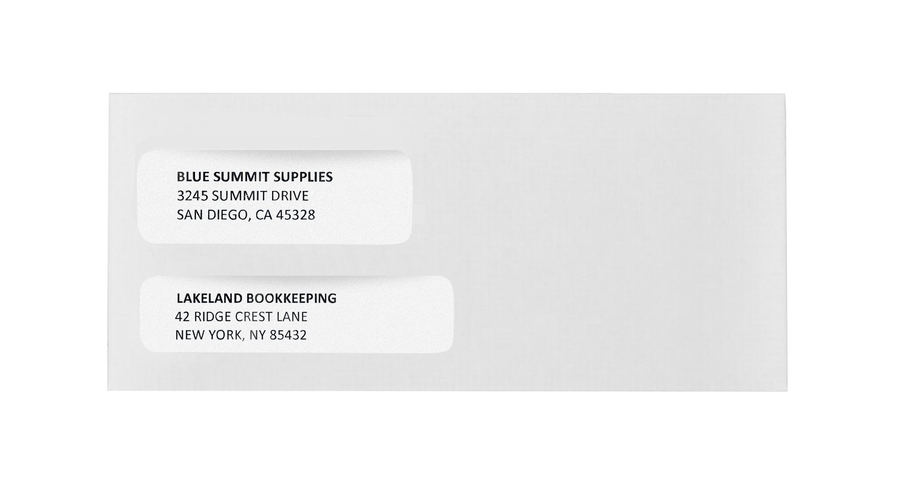 500 No. 9 Flip and Seal Double Window Security Envelopes - Designed for Quickbooks Invoices and Business Statements with Self Seal Flip Press and Seal Flap -Number 9 Size 3 7/8 Inch X 8 7/8 Inch