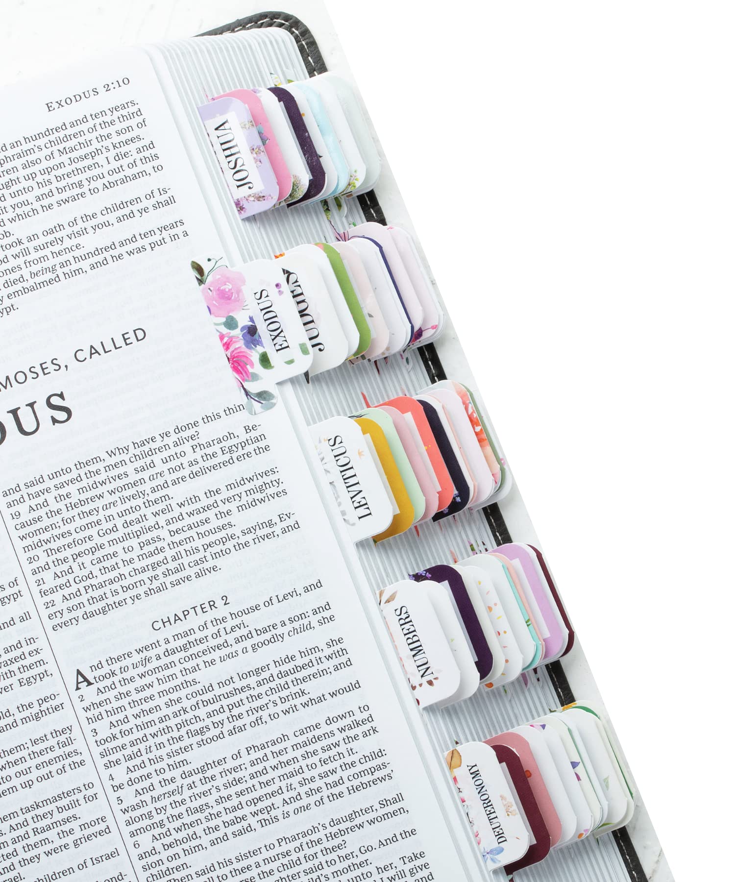 Mr. Pen- Bible Tabs, 121 pcs, Floral Design, Laminated Bible Tabs for Study Bible, Bible Tabs Old and New Testament Bible Book Tabs, Bible Tabs for Women, Tabs for Bible, Bible Index Tabs