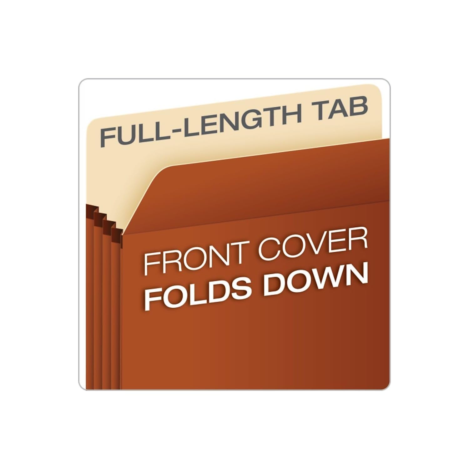 Pendaflex Expanding File Pockets, Letter Size, Redrope, 3.5" Expansion, Reinforced with DuPont™ Tyvek® Material, Redrope, 25 per Box (1524E-OX)
