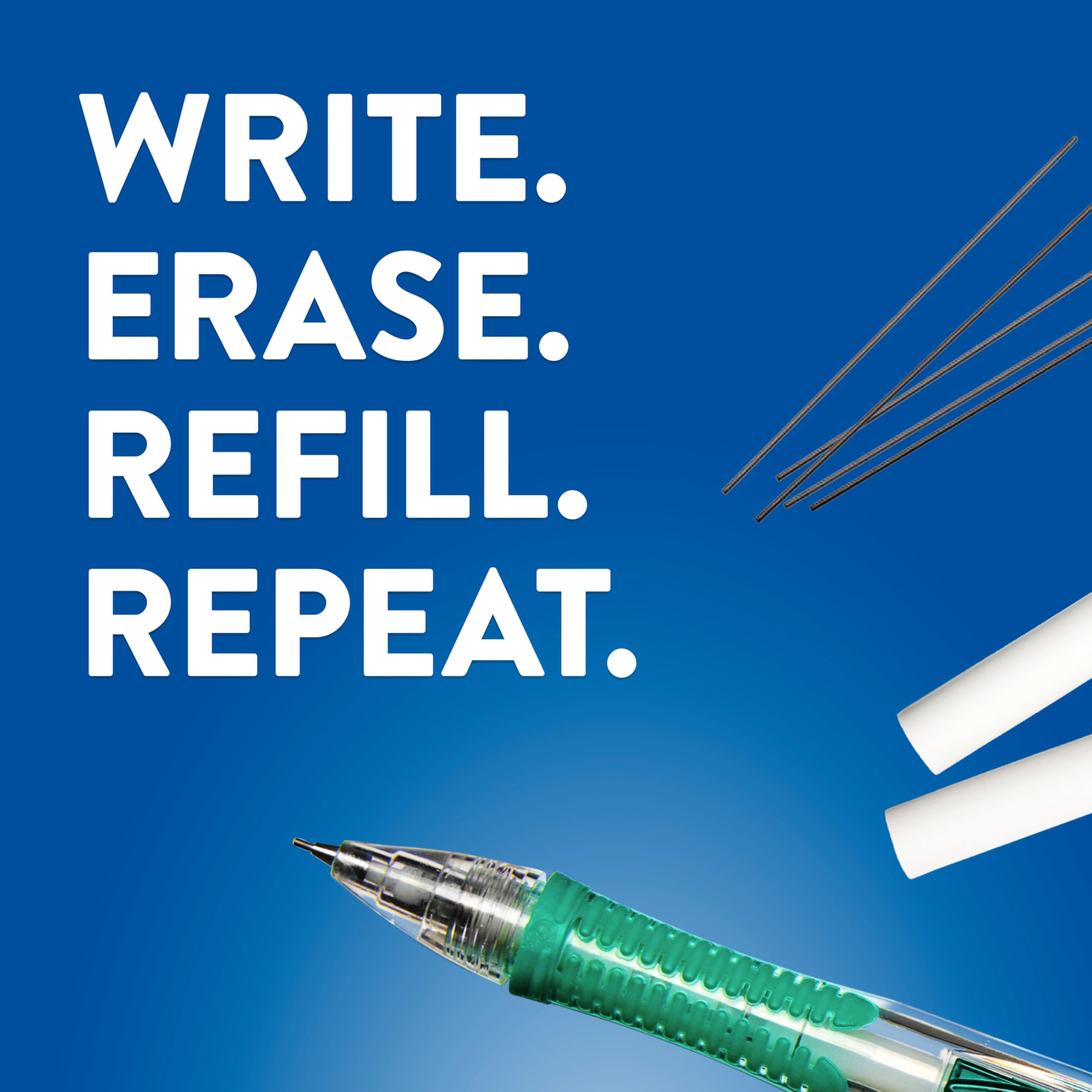 Paper Mate Clearpoint Mechanical Pencils, 0.7 mm Lead Pencil, Black Barrel, Refillable, 6 Pack