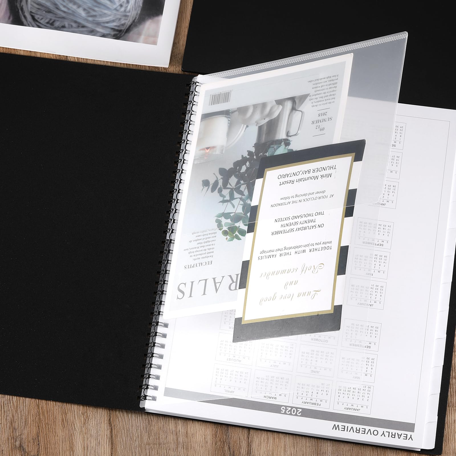 Monthly Planner/Calendar 2023-2024 - 2023-2024 Monthly Planner, Jul. 2023 - Dec. 2024, 18-Month Planner with Tabs & Pocket & Label, Contacts and Passwords, 8.5" x 11", Thick Paper, Twin-Wire Binding - Black by Artfan