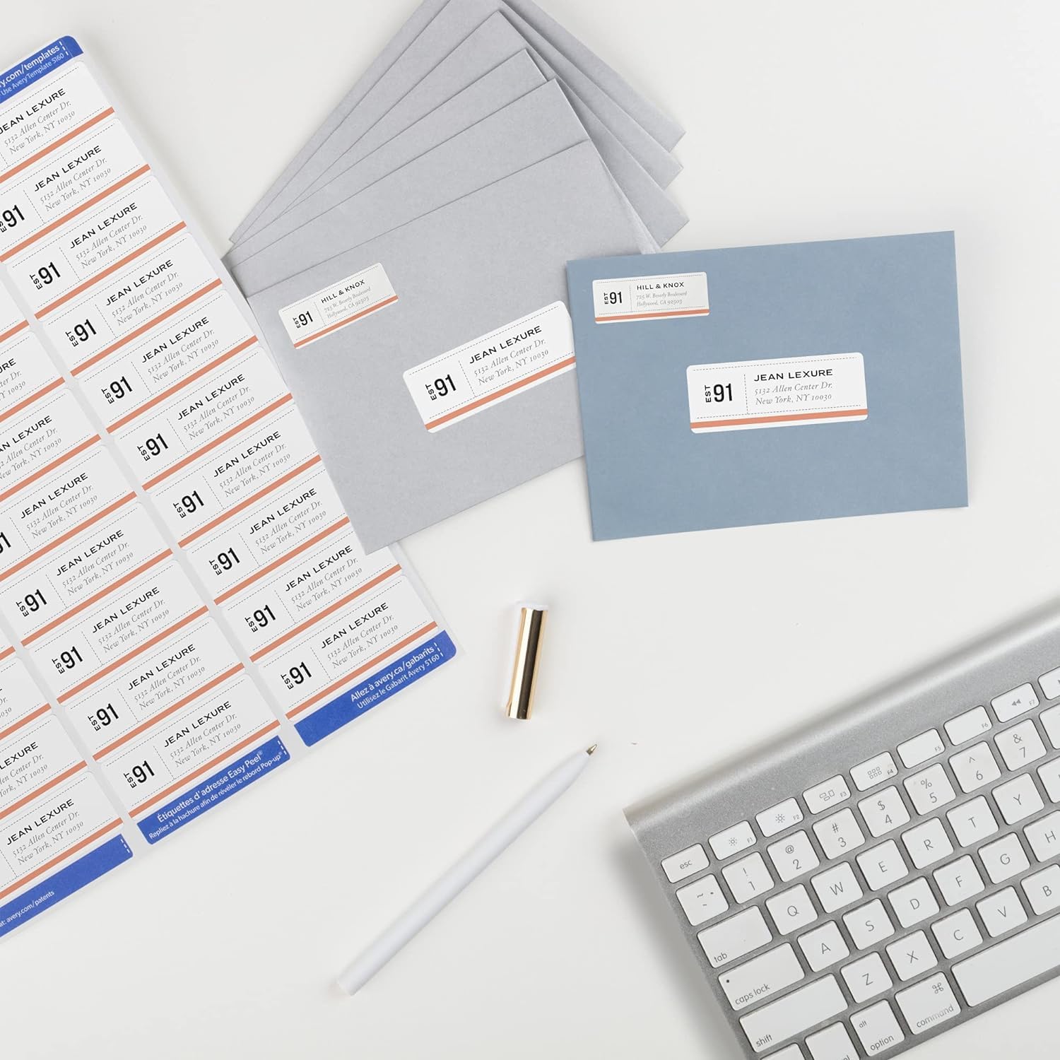 Avery Mailing Address Labels, Laser Printers, 3,450 Labels, 1 x 2-5/8, Permanent Adhesive, FBA Labels (5160)