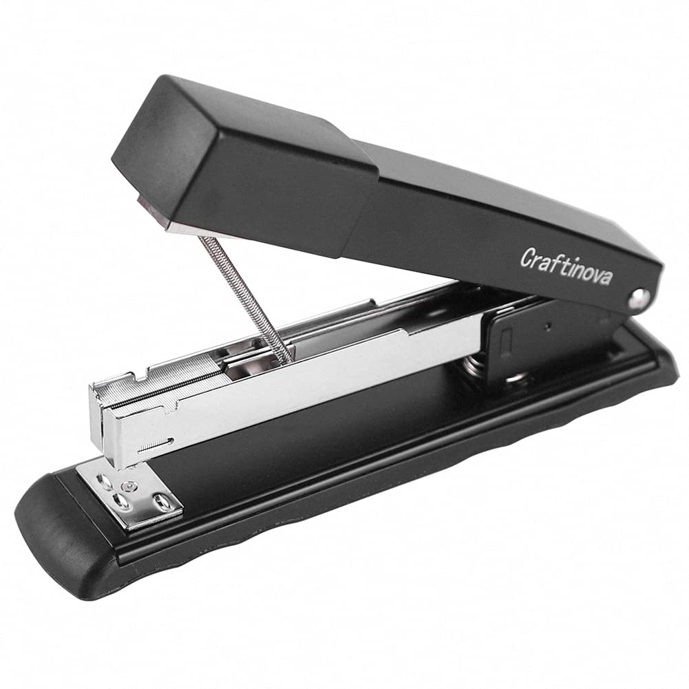 Craftinova Stapler, Metal Desktop Stapler,with 2000 Staples & Stapler Remover,Office Stapler,20-25 Sheet Capacity,3 Packs.
