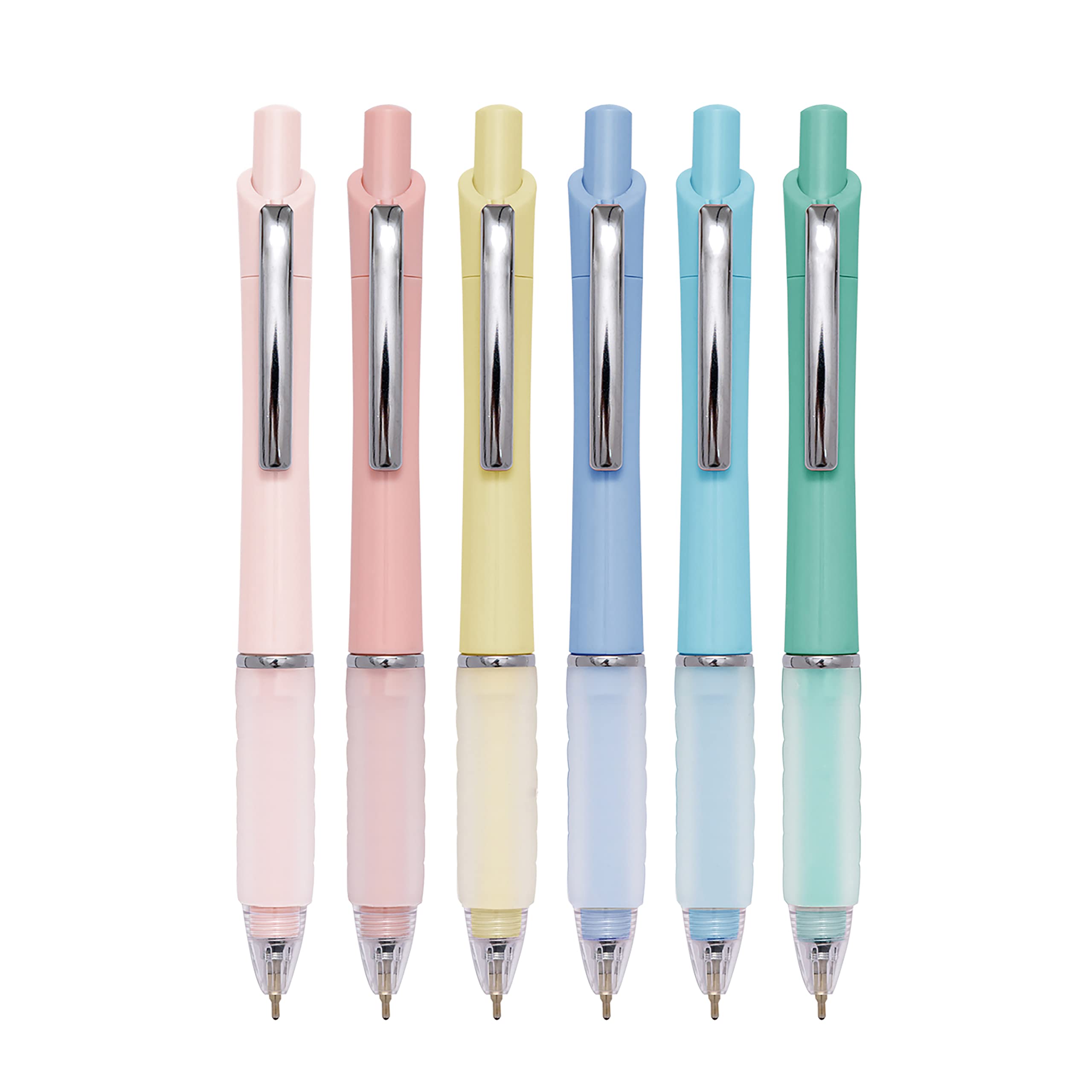Aisibeiger Ball Point Pen Black Ink Ballpoint Pens with Super Soft Grip Medium Point 1.0mm Office Pens (6 pack)