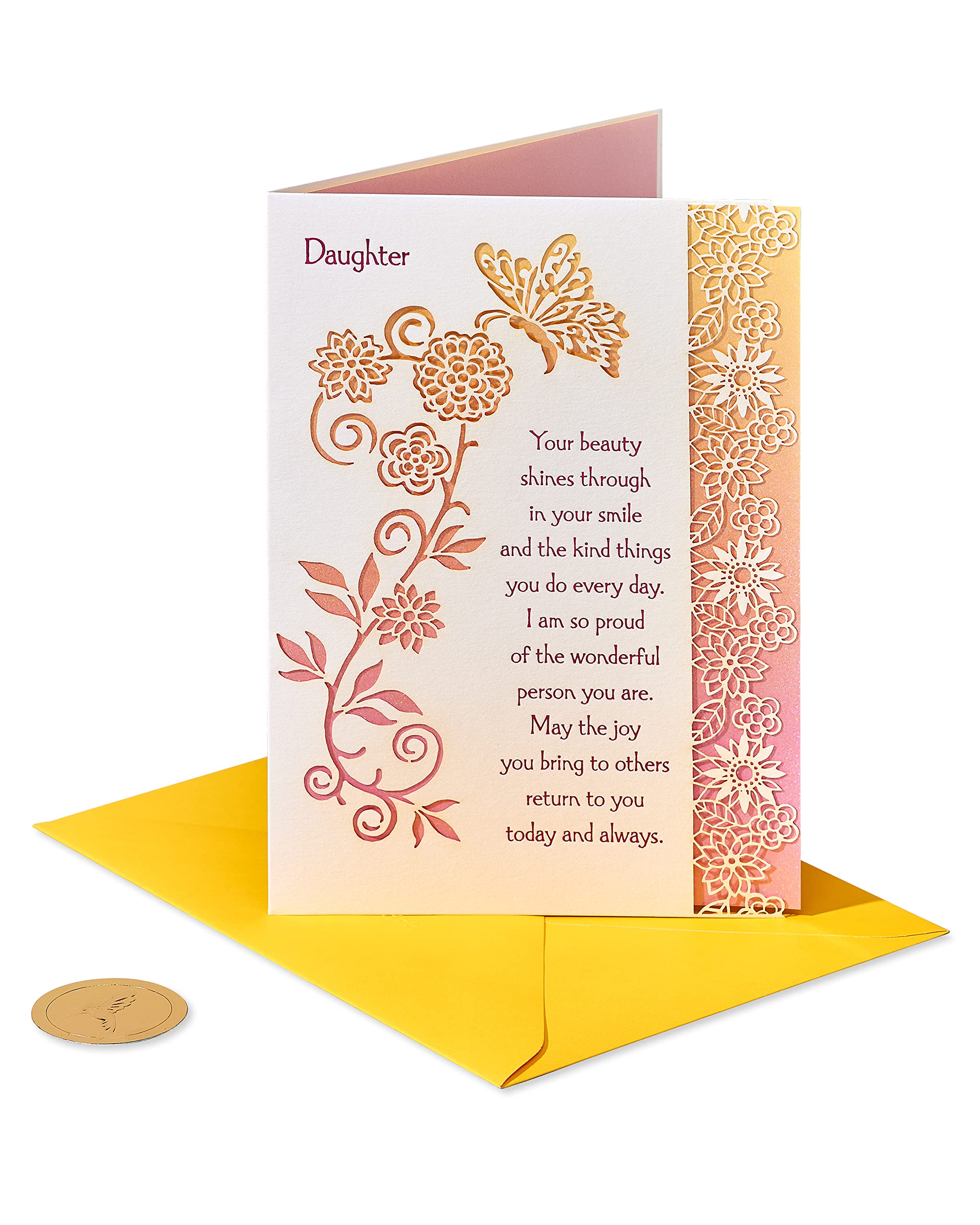 Papyrus Birthday Card for Daughter (Truly Wonderful Daughter)