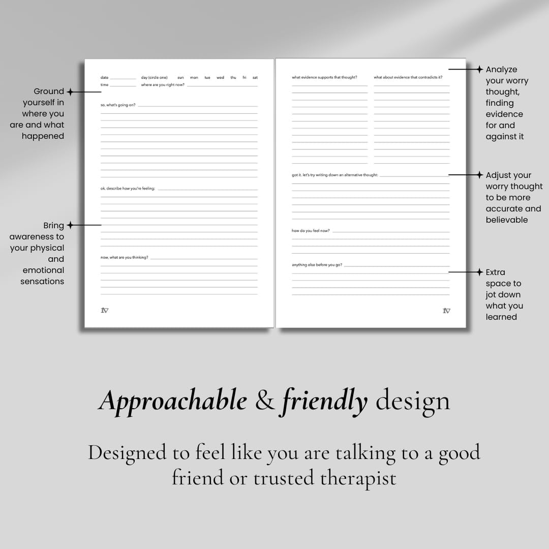 Worry for Nothing: A Discreet, Guided Anxiety Journal | Journal with Prompt to Calm Anxiety & Improve Mental Health | Promotes Stress Relief & Self Care