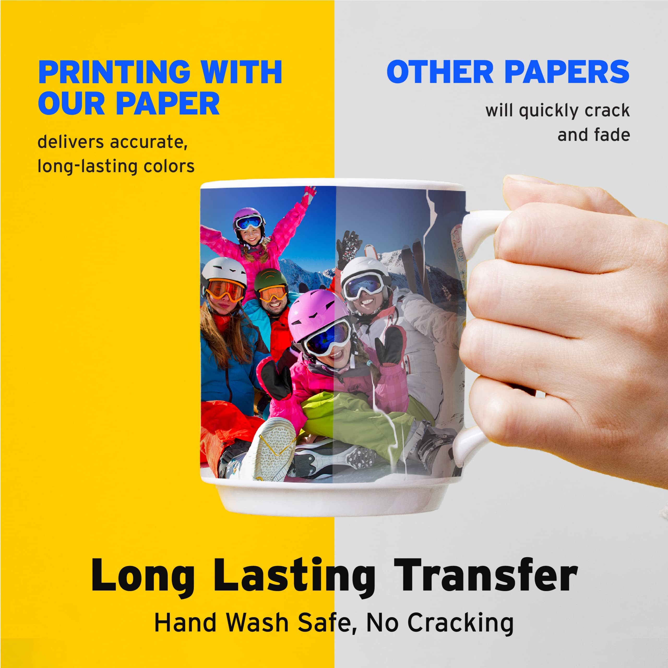 Printers Jack Water Slide Decal Paper Inkjet 20 Sheets A4 Size Premium Water Slide Transfer Paper Clear Transparent Printable Waterslide Paper for Tumblers, Mugs, Glasses DIY