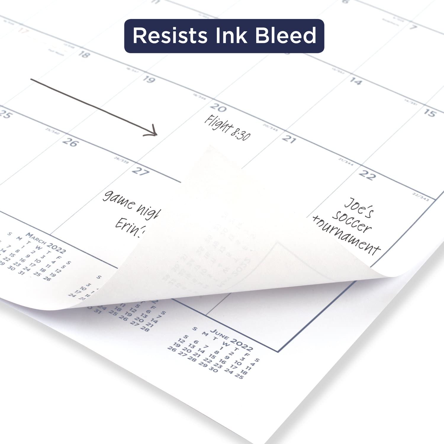 AT-A-GLANCE 2023 Desk Calendar, Desk Pad, 21-3/4" x 17", Large, Ruled Blocks, Monthly (SK2400)