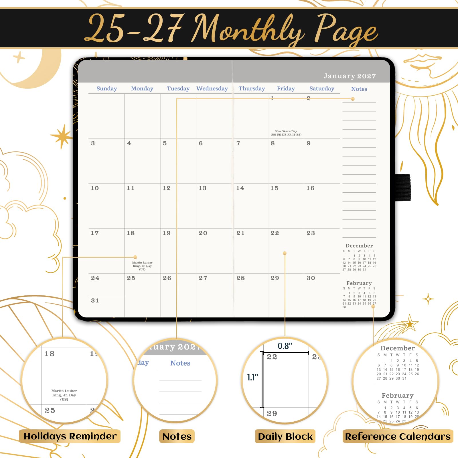 Planner 2023-2024 - July 2023-June 2024, 2023-2024 Weekly & Monthly Planner, 8" x 10", Academic Planner 2023-2024 with Tabs, Sturdy Cover, Thick Paper, Twin-wire Binding