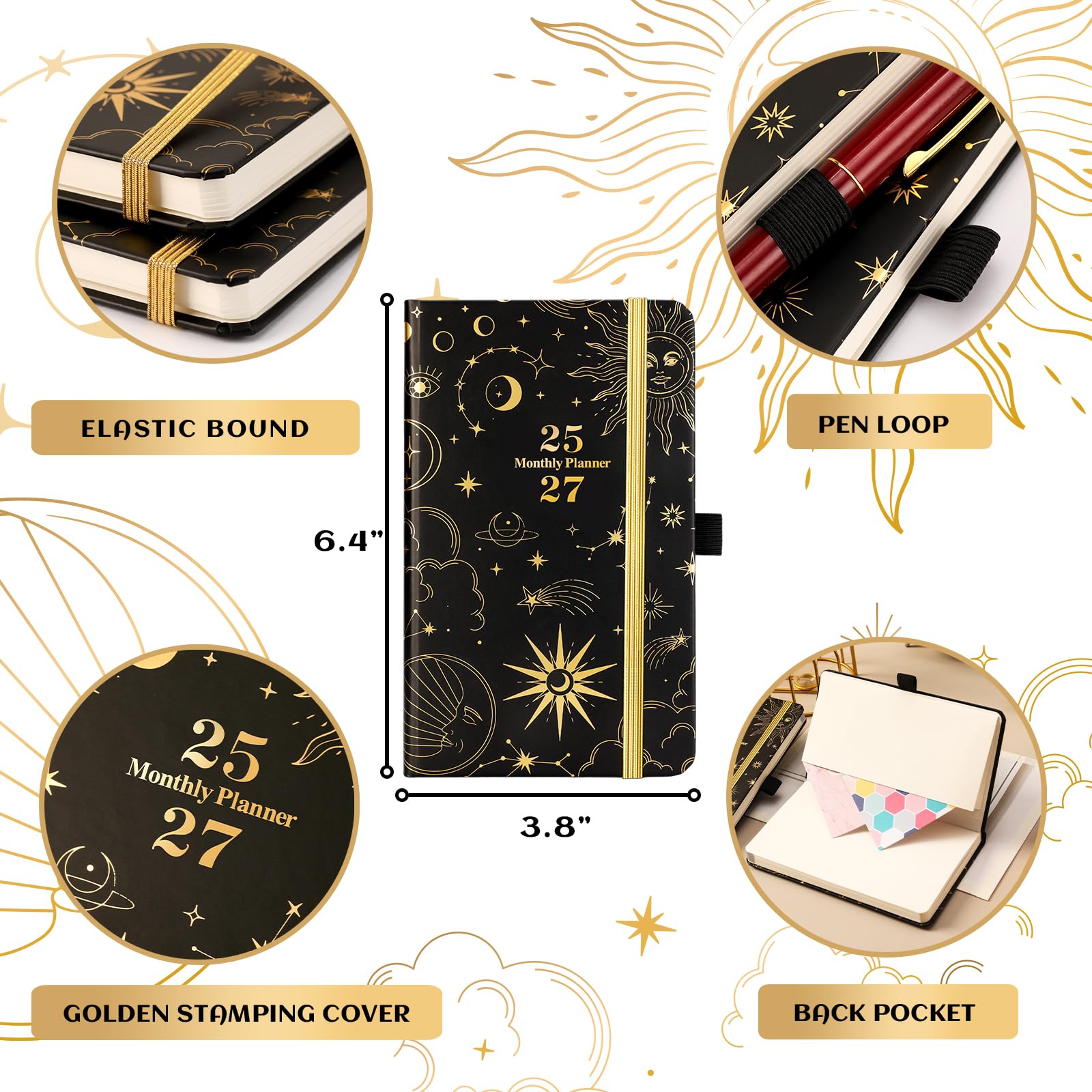 Planner 2023-2024 - July 2023-June 2024, 2023-2024 Weekly & Monthly Planner, 8" x 10", Academic Planner 2023-2024 with Tabs, Sturdy Cover, Thick Paper, Twin-wire Binding