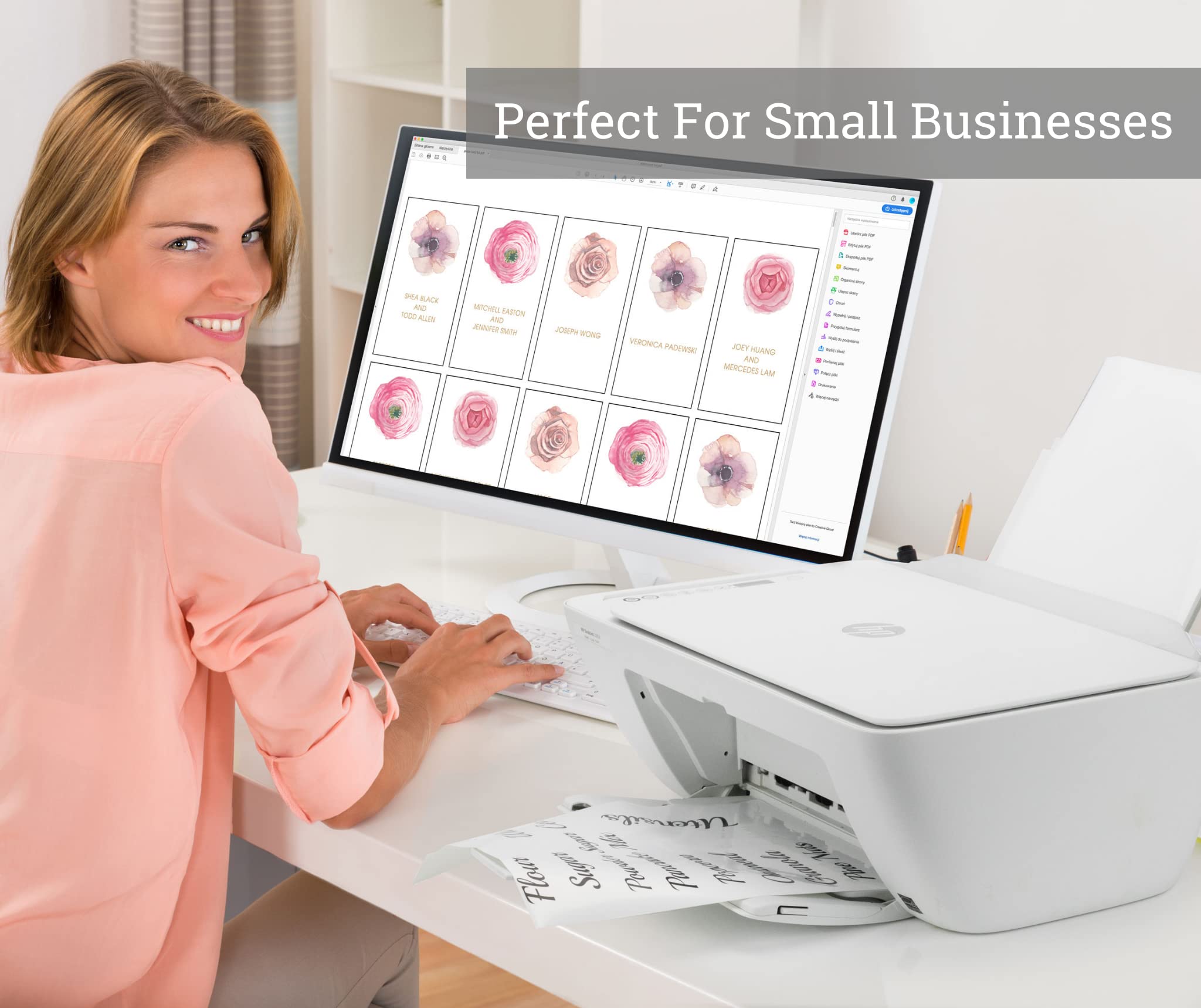 Premium Printable Vinyl Sticker Paper for Your Inkjet Or Laser Printer - 15 Glossy White Waterproof Decal Paper Sheets - Dries Quickly and Holds Ink Beautifully