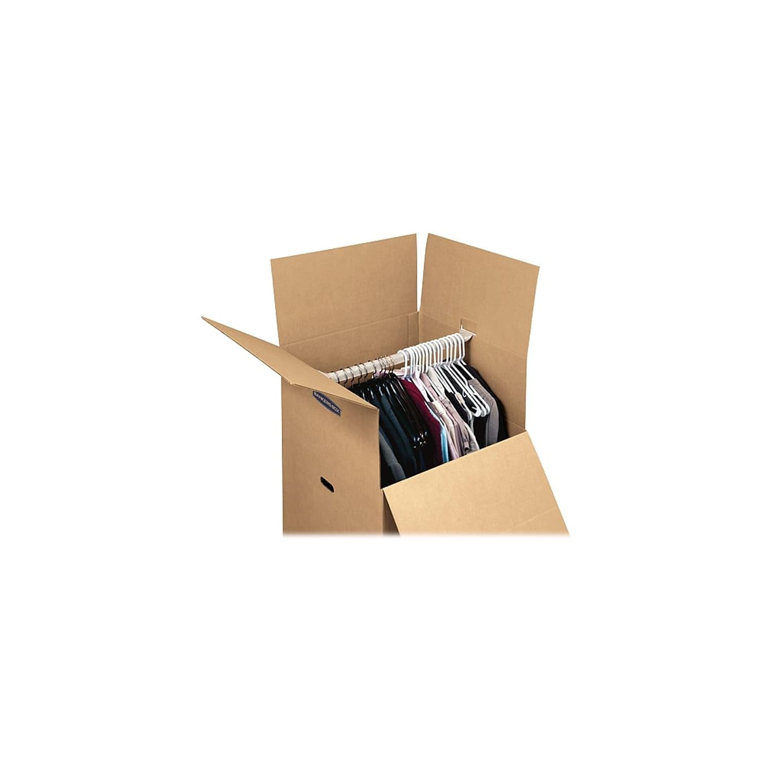 Bankers Box SmoothMove Wardrobe Moving Boxes, Short, 20 x 20 x 34 Inches, 3 Pack (7710902)