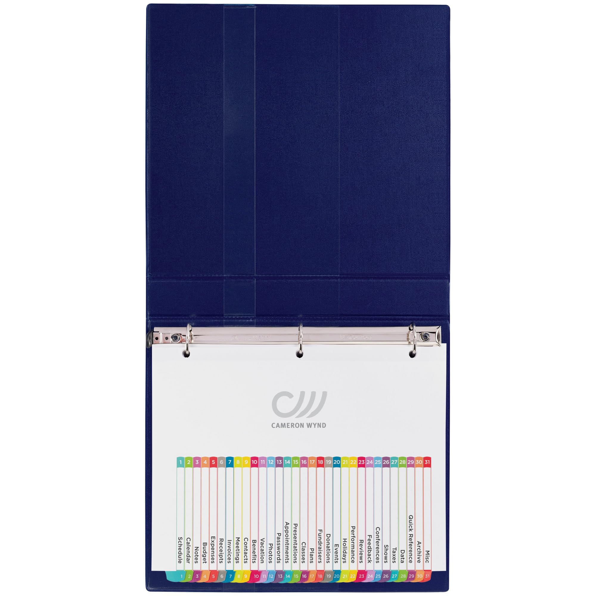 Avery 31-tab Dividers for 3 Ring Binders, Customizable Table of Contents, Multicolor Tabs, 1 Set (11846)