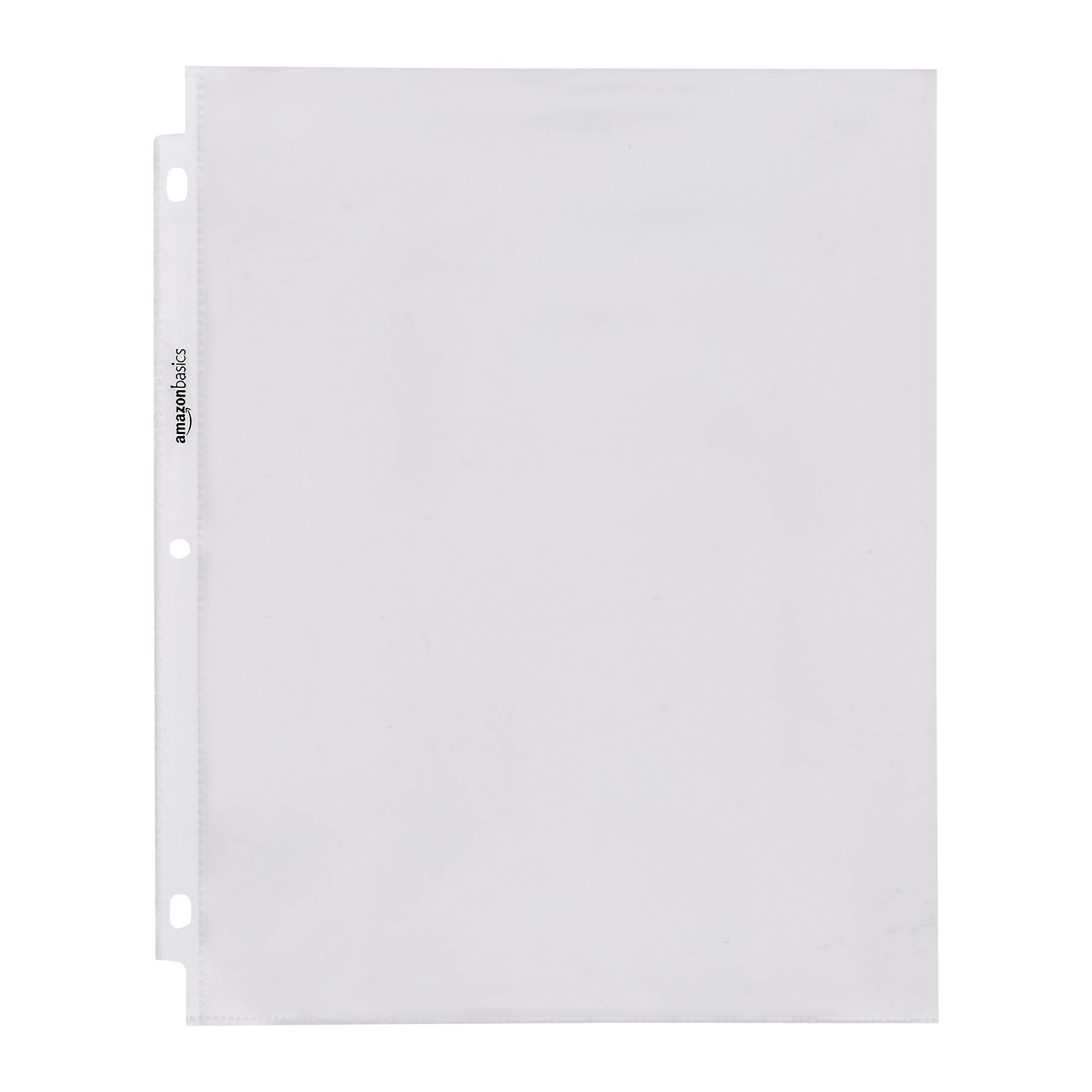 Amazon Basics Sheet Protector - Heavy Duty, Non-Glare, 100-Pack