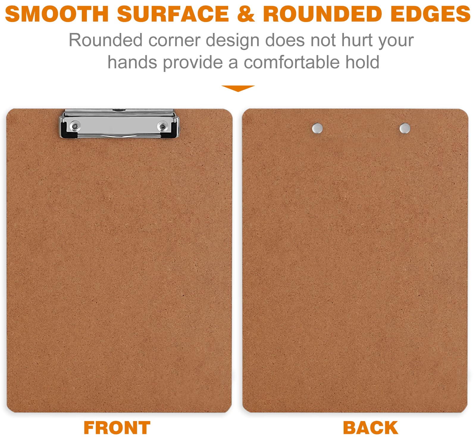 Clipboard, HERKKA 15 Pack Hardboard Office Clipboards Standard A4 Letter Size Clipboard with Low Profile Clip , Size 12.5 x 9 Inch
