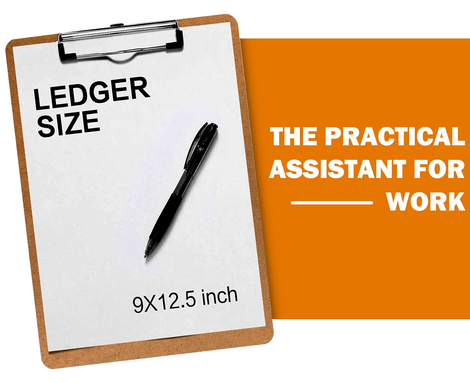 Clipboard, HERKKA 15 Pack Hardboard Office Clipboards Standard A4 Letter Size Clipboard with Low Profile Clip , Size 12.5 x 9 Inch