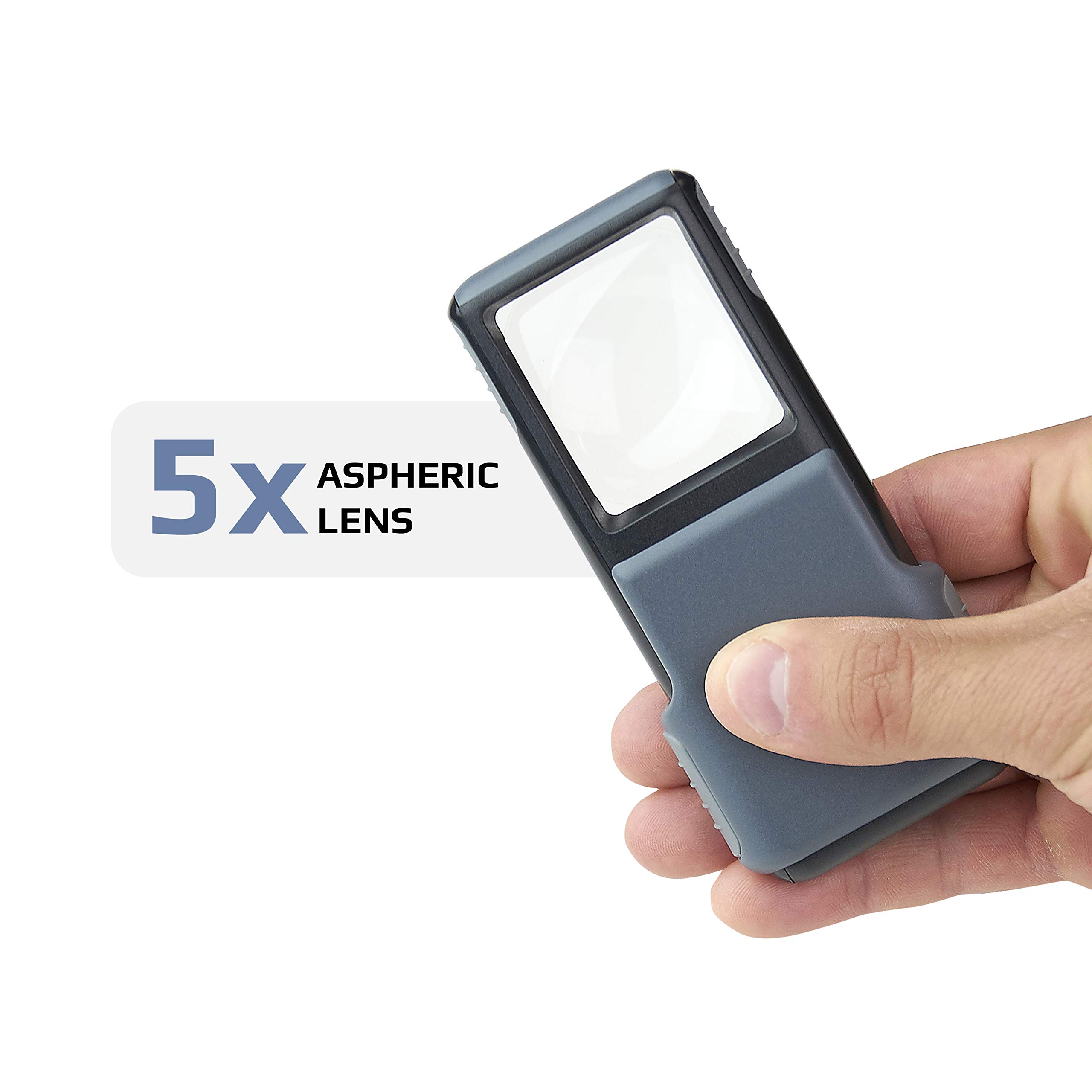 Carson MiniBrite LED Lighted Slide-Out Aspheric Magnifier with Protective Sleeve (PO-55)