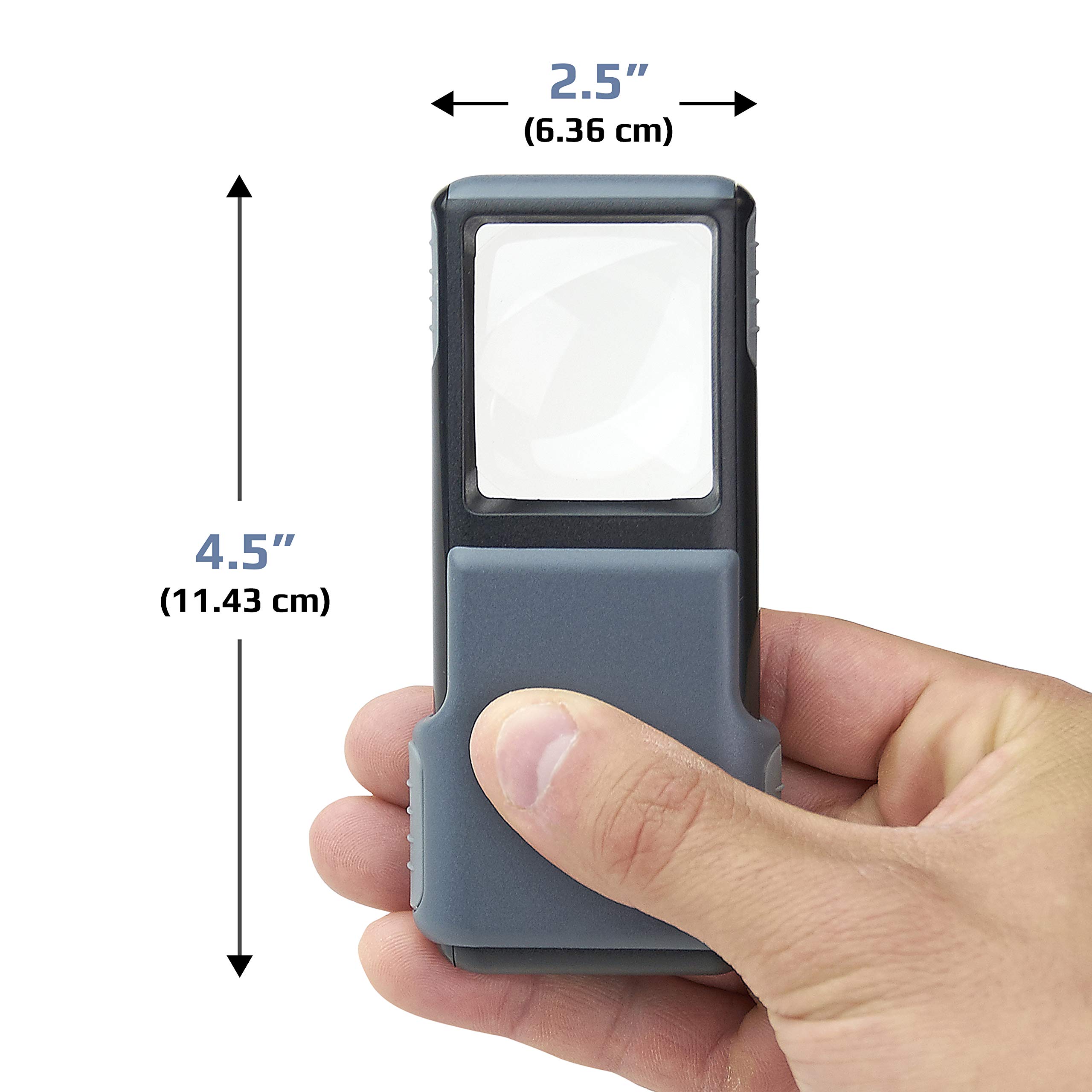 Carson MiniBrite LED Lighted Slide-Out Aspheric Magnifier with Protective Sleeve (PO-55)