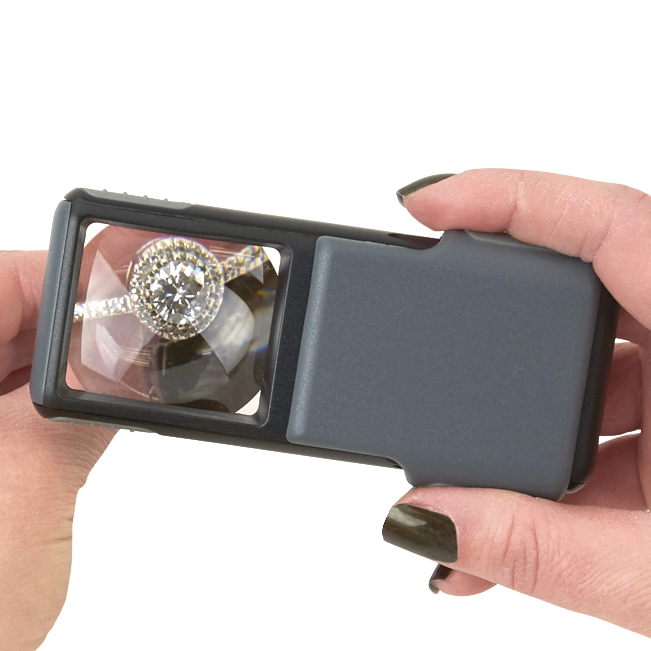 Carson MiniBrite LED Lighted Slide-Out Aspheric Magnifier with Protective Sleeve (PO-55)