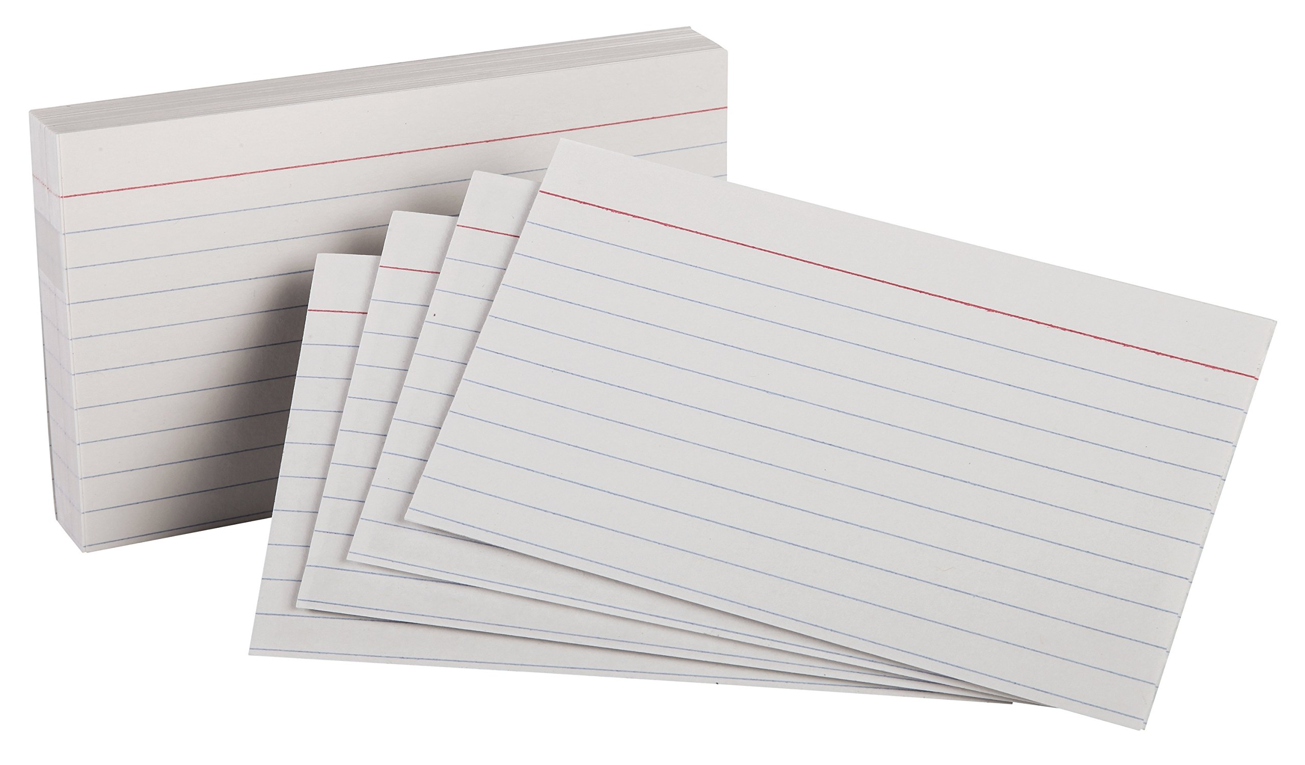 Oxford Ruled Index Cards, 3" x 5", White, 300 Per Pack (40149)