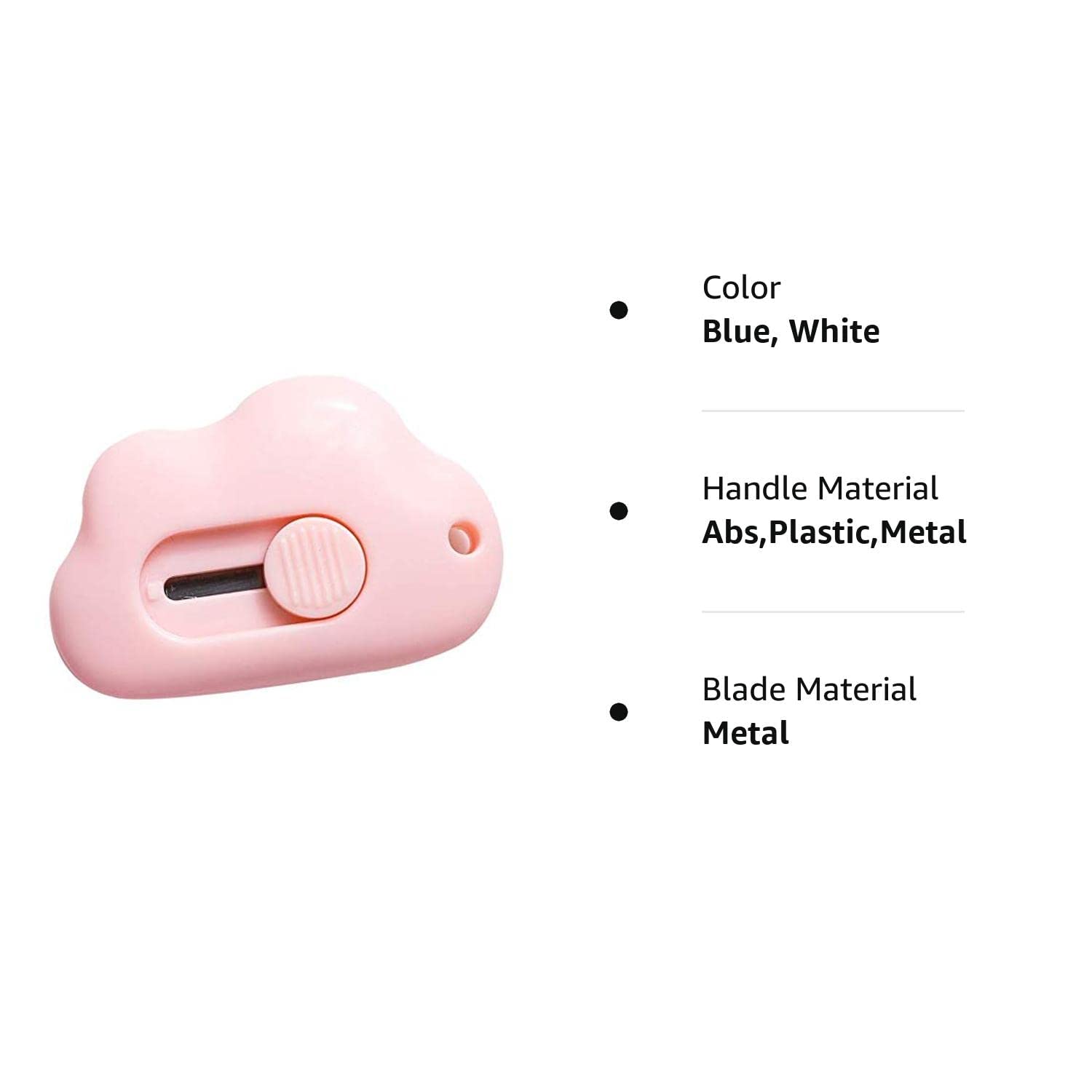 JQYXSS 3 Pcs Cloud Shaped Mini Art Utility Knives Box Cutter Retractable Letter OpenerPortable, Suitable for Cutting Envelopes