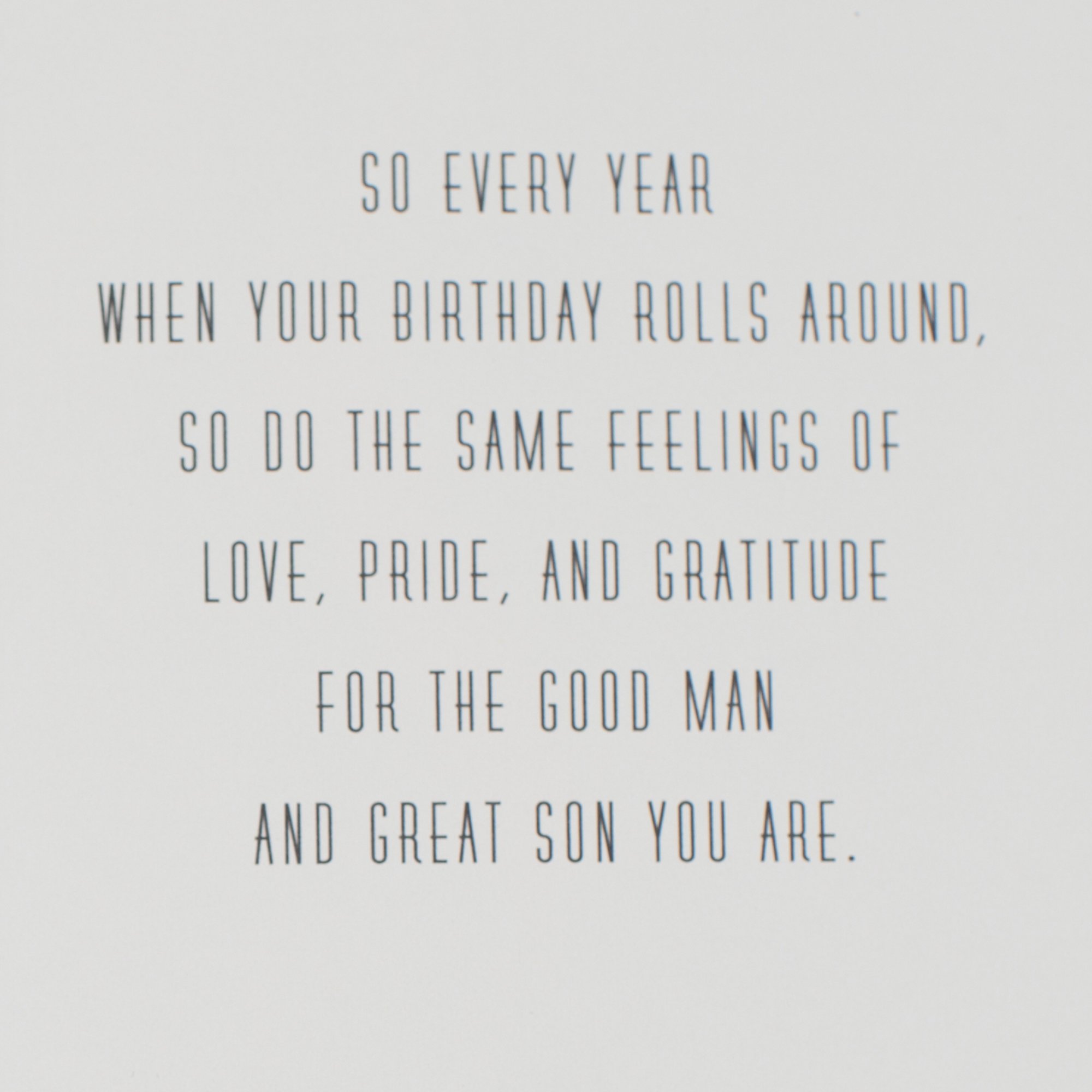Hallmark Birthday Card for Son (Good Man, Great Son)