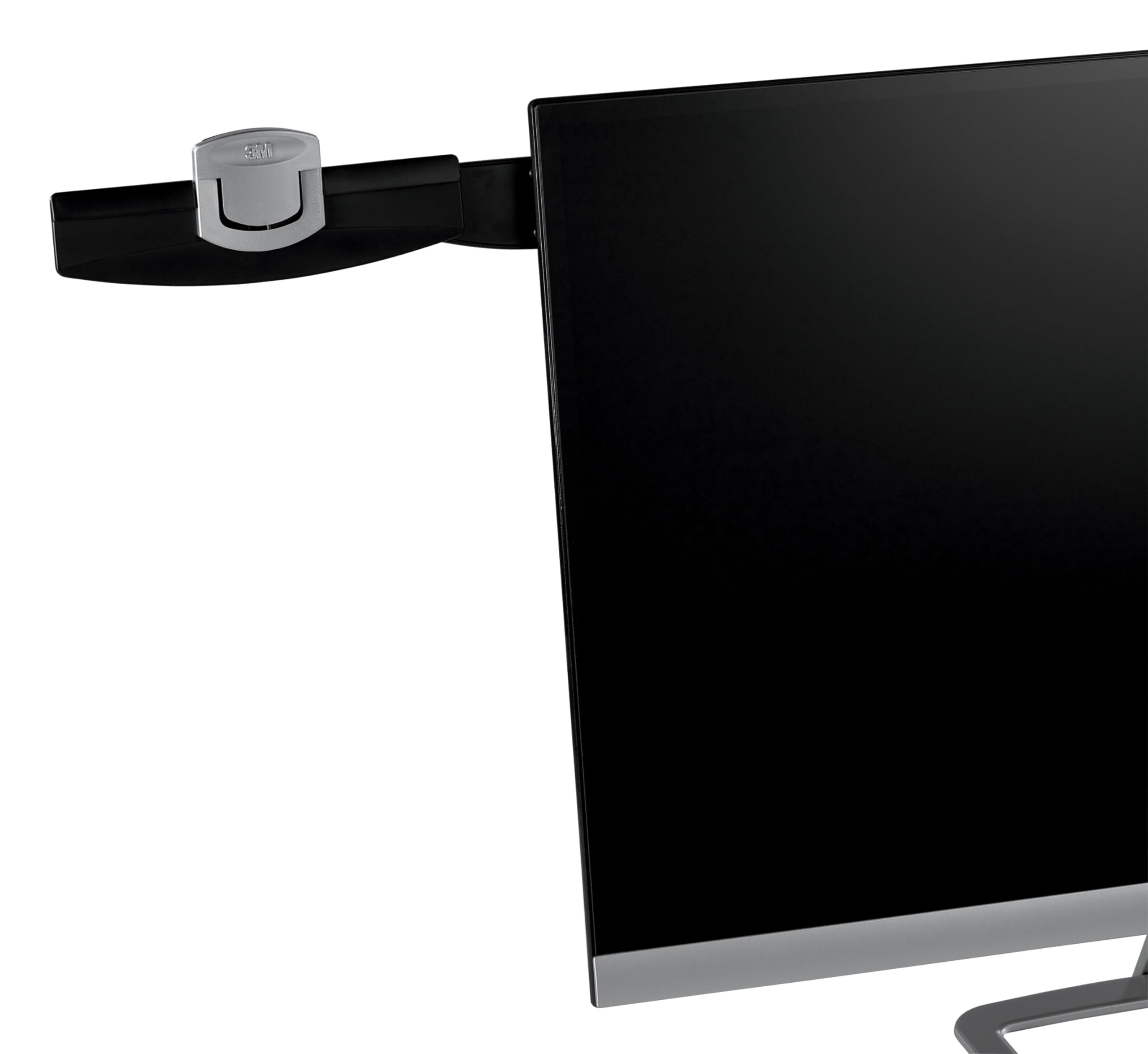 3M Monitor Mount Document Clip Copy Clip, Mounts Right or Left with Command⢠Adhesive, Use on Monitors and Laptops for Easy Viewing and Reduced Clutter, Holds up to 30 Sheets, Black (DH240MB)