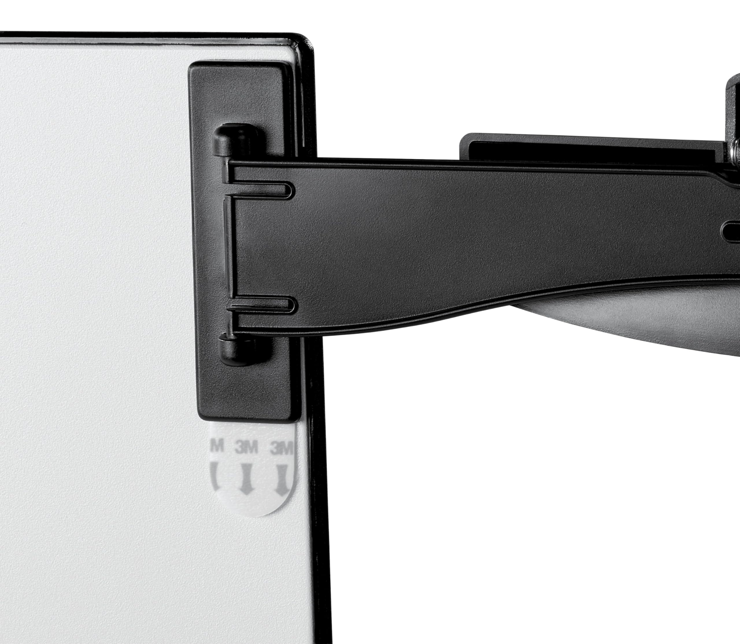 3M Monitor Mount Document Clip Copy Clip, Mounts Right or Left with Command™ Adhesive, Use on Monitors and Laptops for Easy Viewing and Reduced Clutter, Holds up to 30 Sheets, Black (DH240MB)